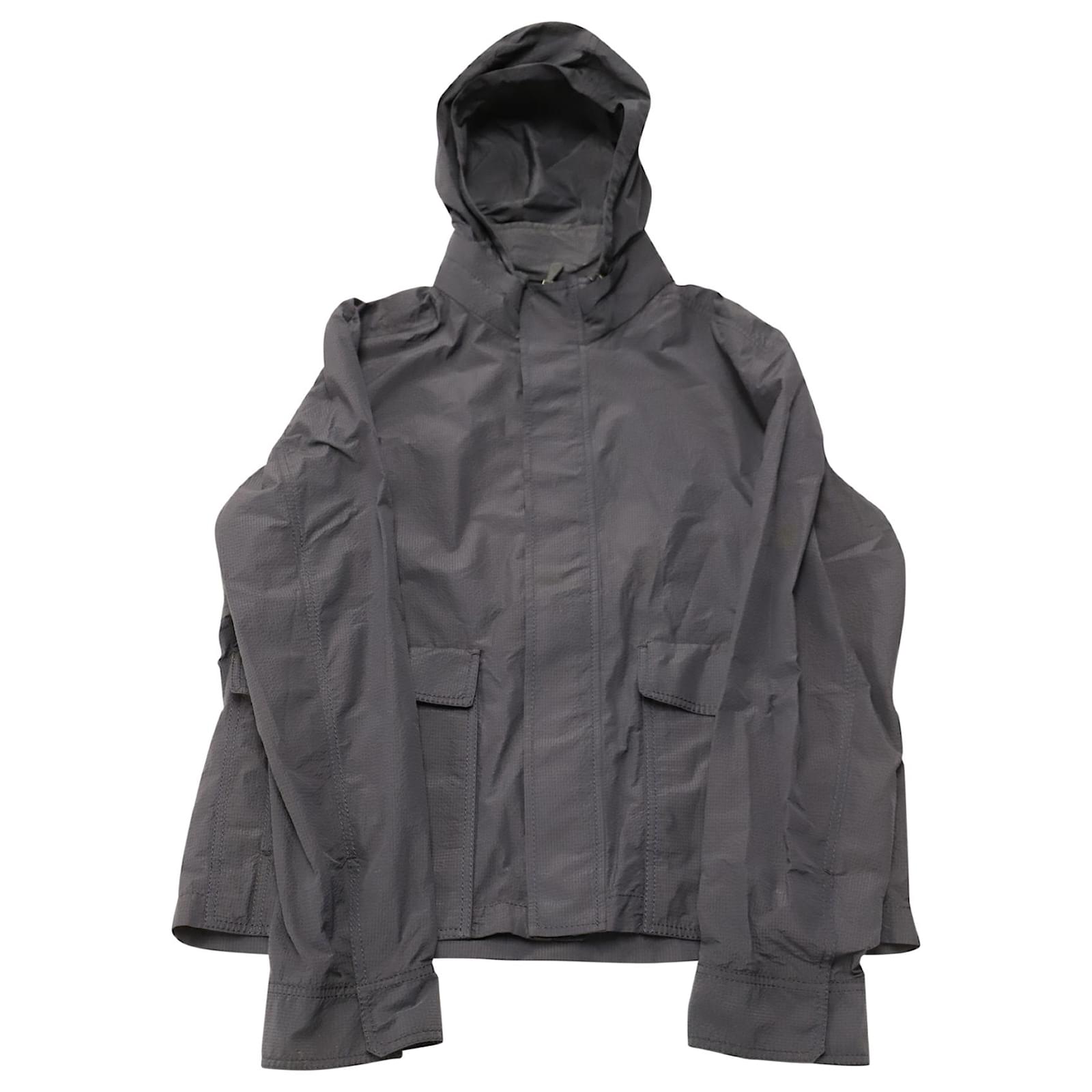 Berluti Synthetic Seersucker Tech Shell Hooded Jacket in Navy Blue ...