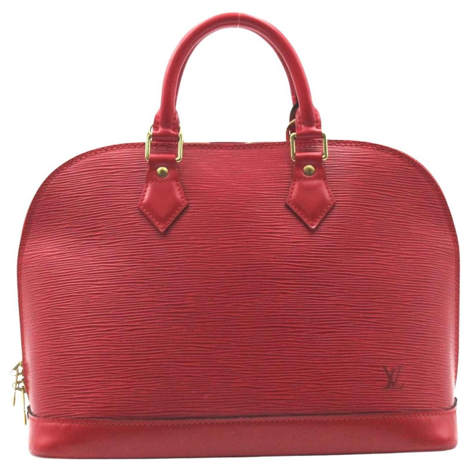 Louis Vuitton Alma Rosso Pelle ref.754401 - Joli Closet