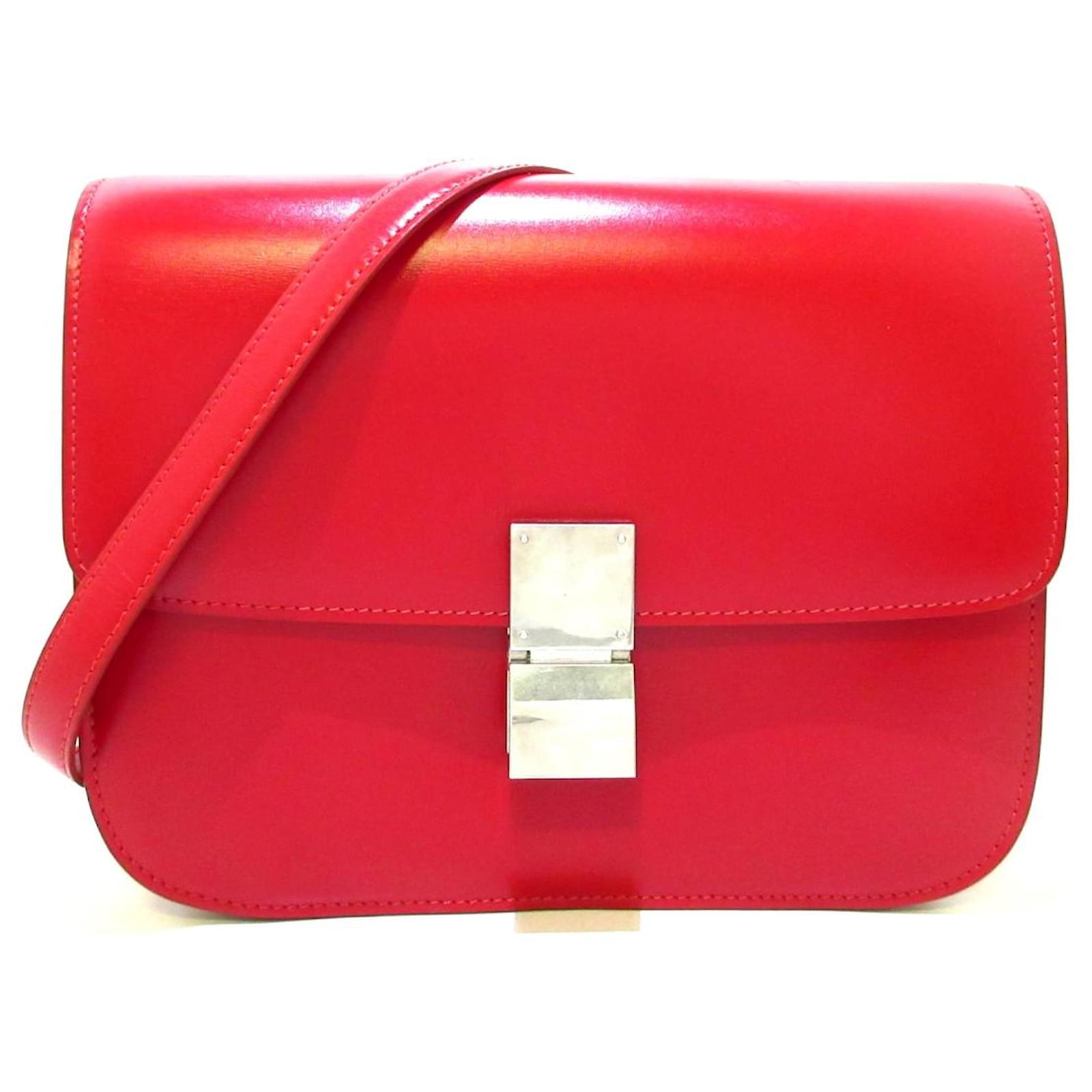 Céline classique Cuir Rouge ref.756499 - Joli Closet