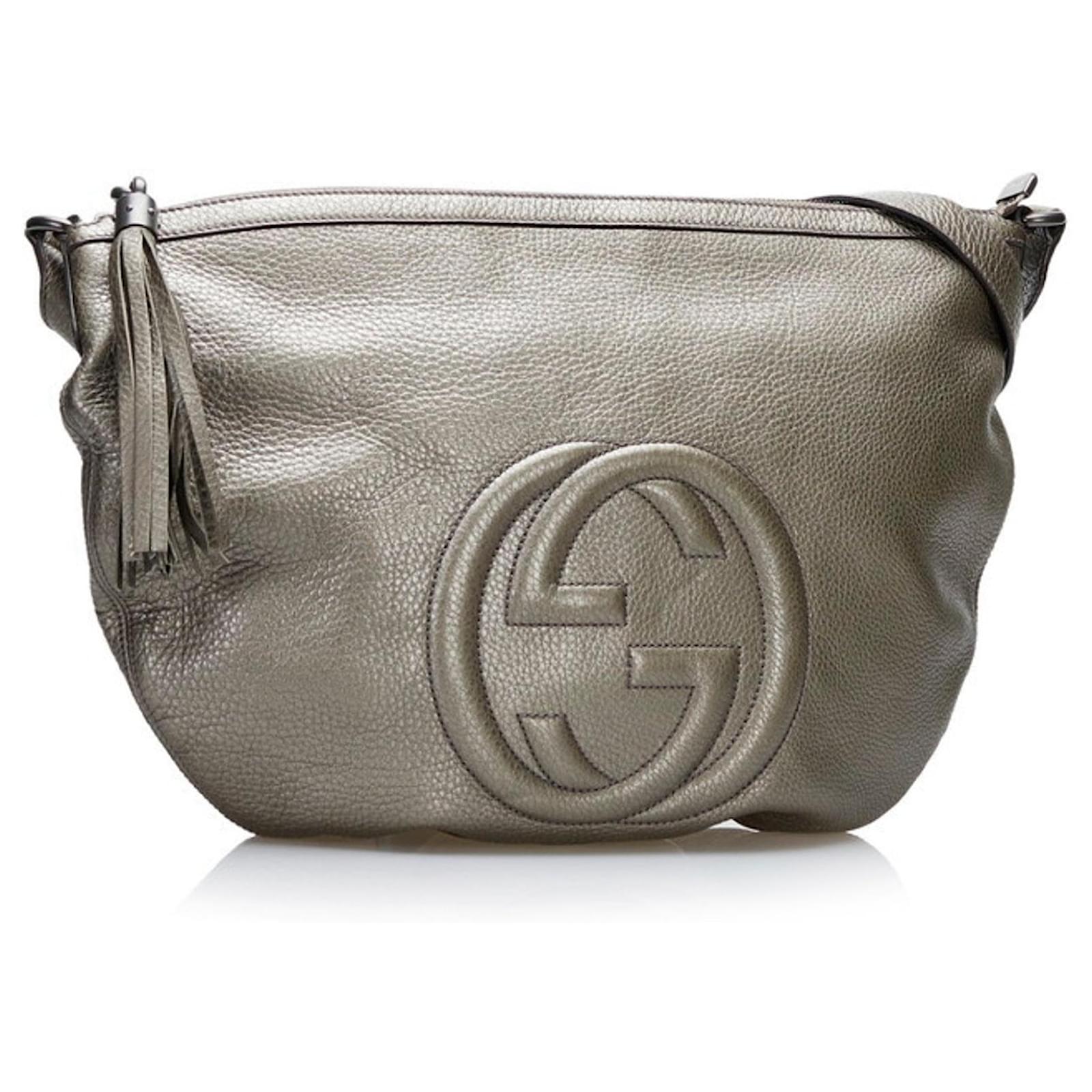 gucci Grey Leather ref.758314 - Joli Closet