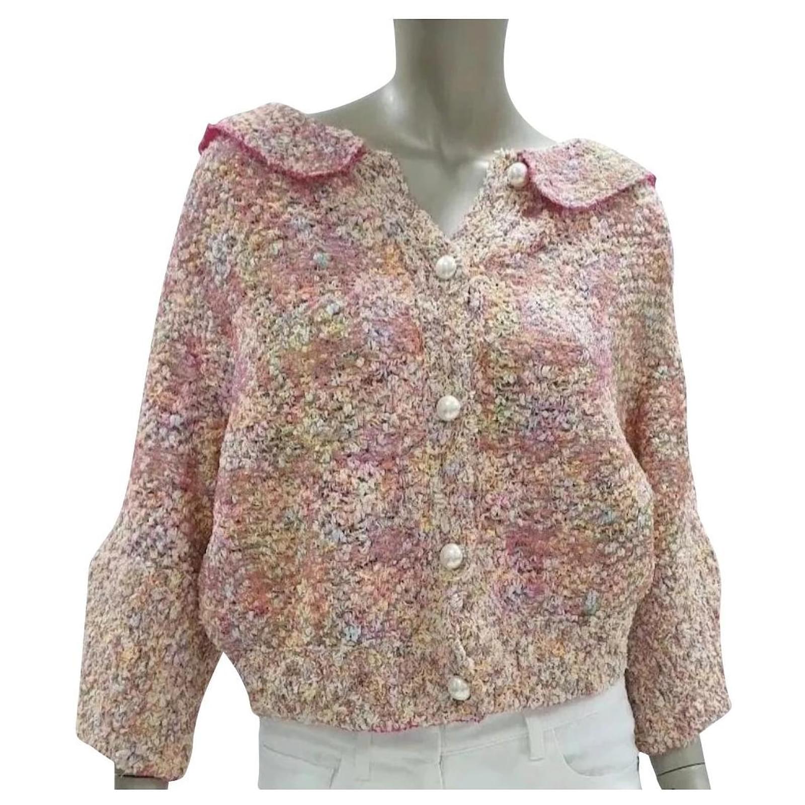 Chanel Multicolor Tweed Sequin Embellished Button Front Jacket Sz.38 ...