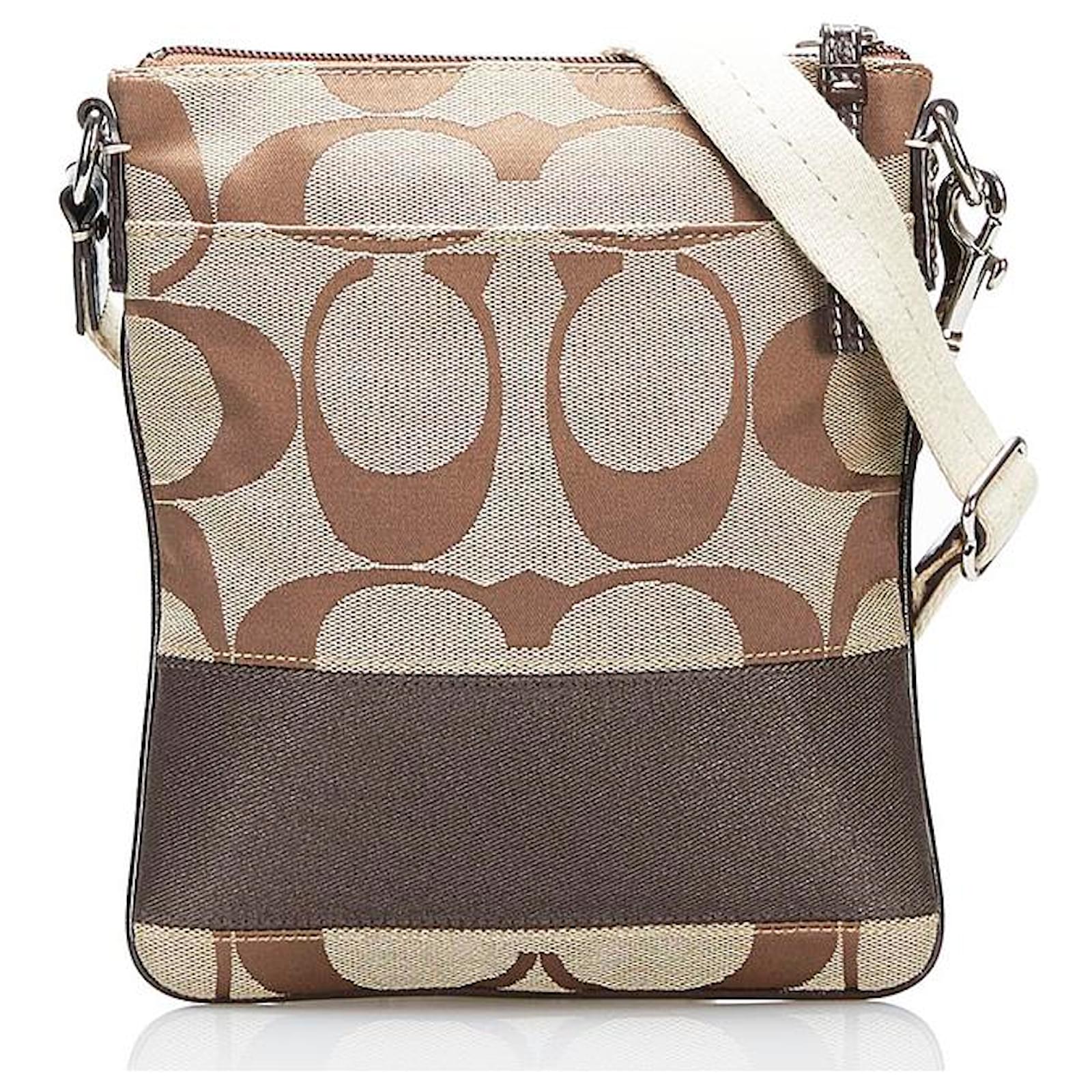 Coach Signature Canvas Crossbody Bag Canvas Crossbody Bag in Excellent ...