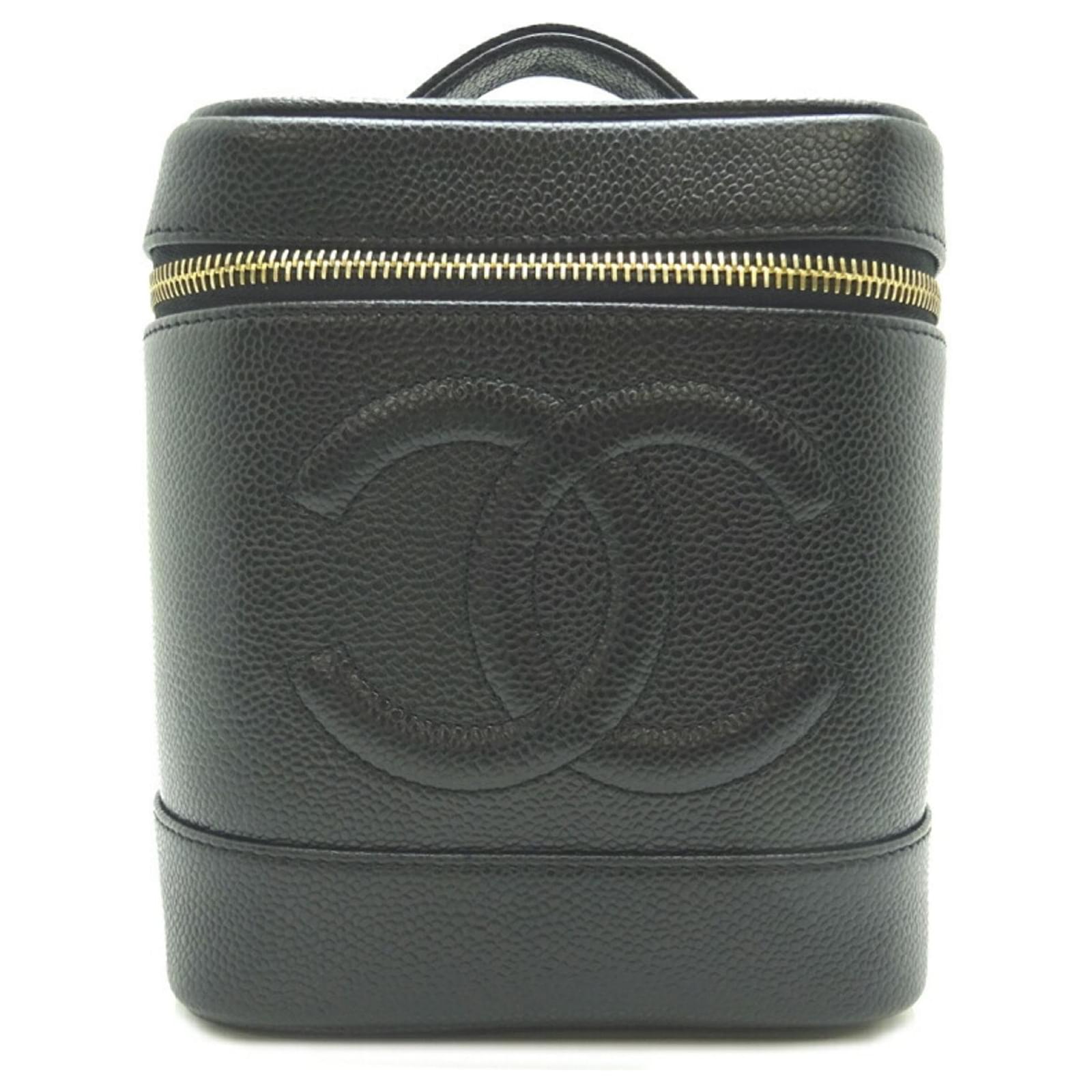 Chanel Vanity Black Leather ref.760683 - Joli Closet