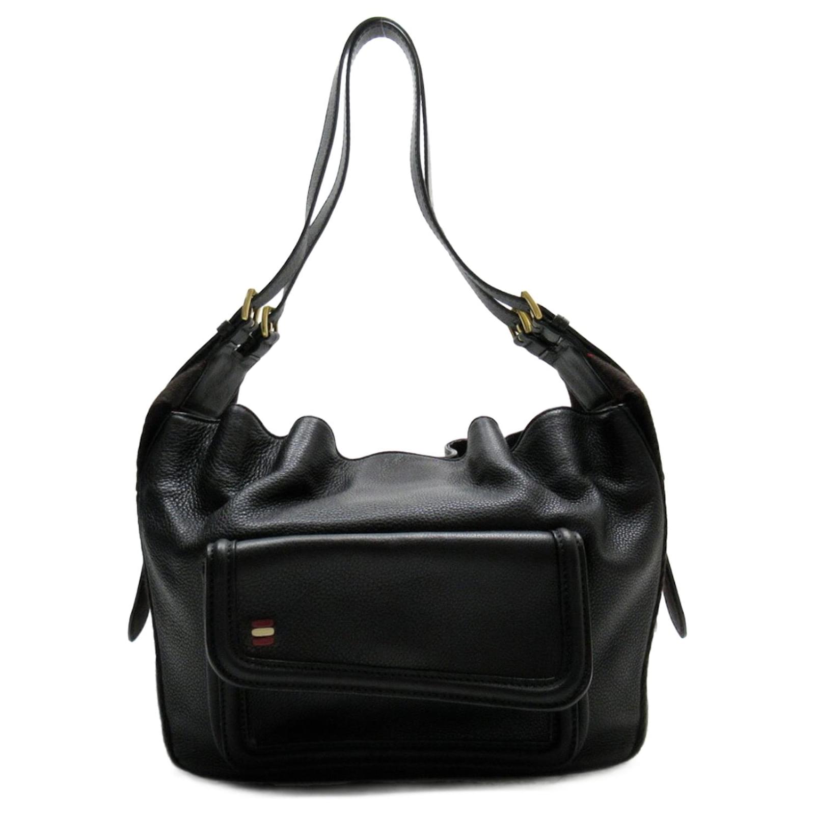 Bally Black Leather ref.760700 - Joli Closet