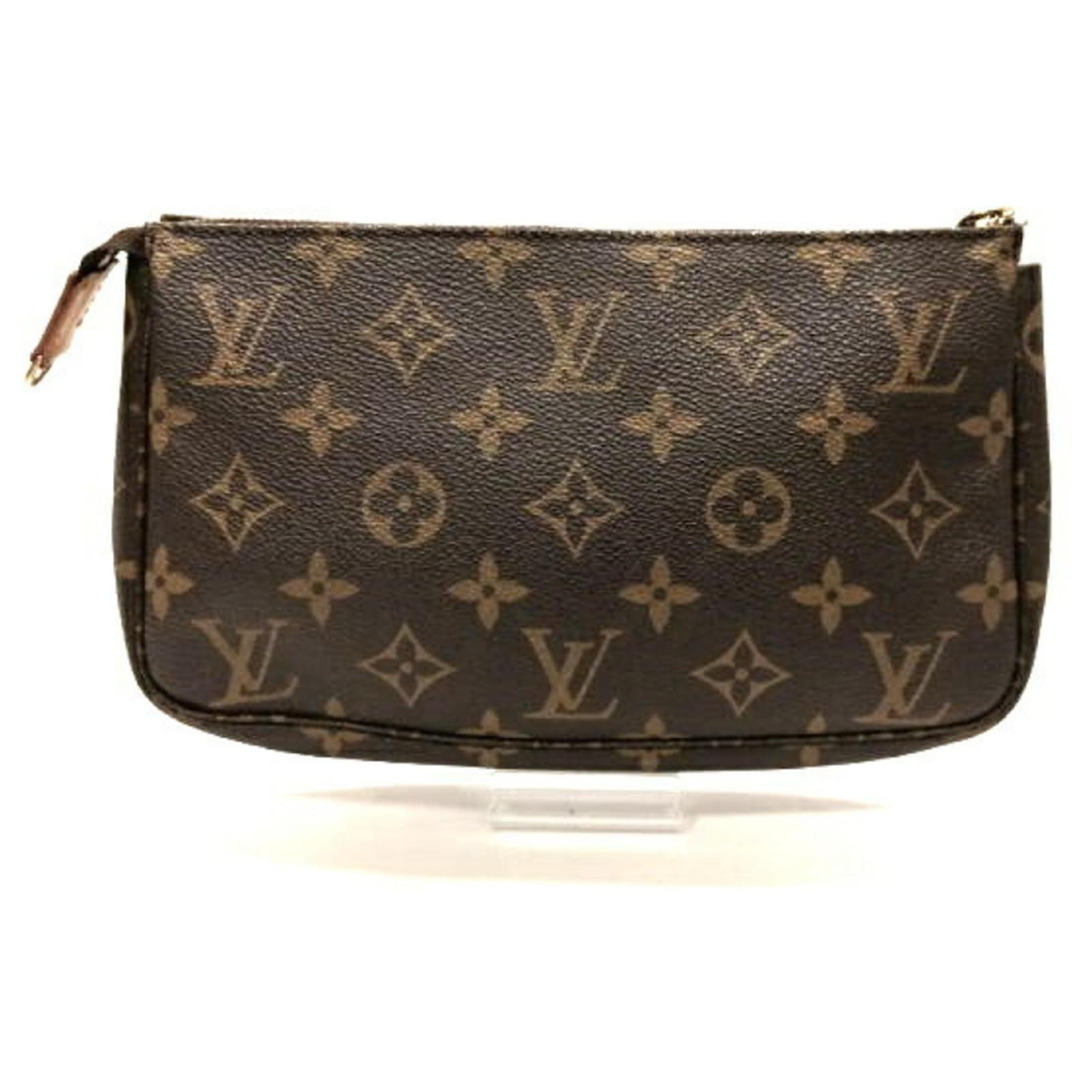 Accesorios de Louis Vuitton Pochette Castaño Lienzo ref.761560 - Joli ...