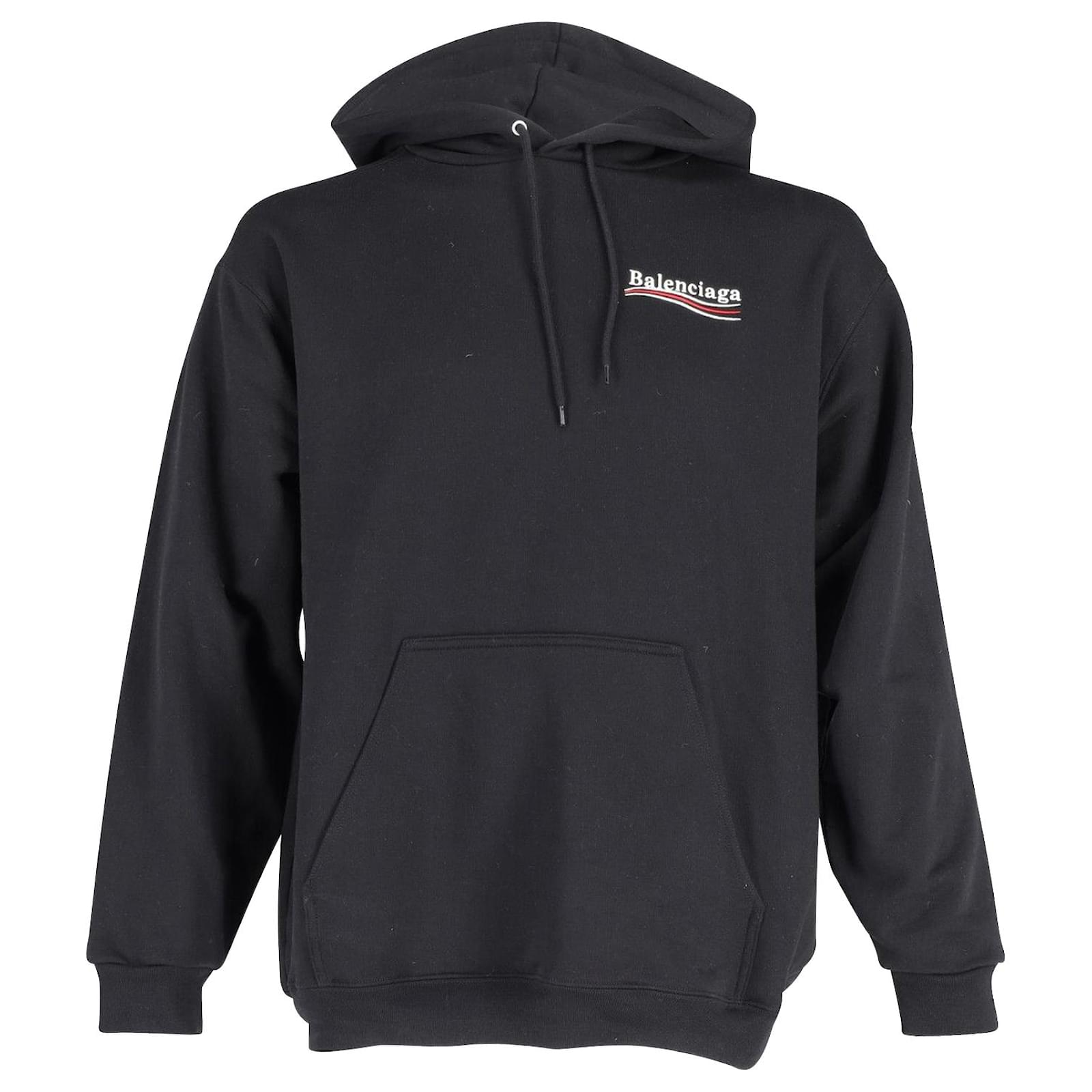 Balenciaga Sweat à Capuche Campagne Politique en Coton Noir ref.762536 ...