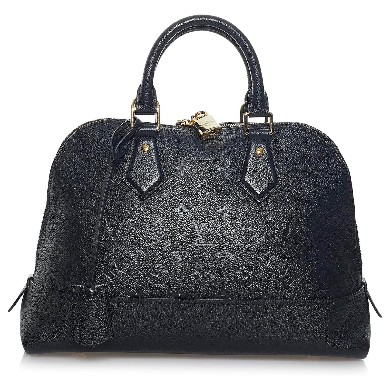 Louis Vuitton Black Monogram Empreinte Neo Alma PM Leather ref.762653 ...