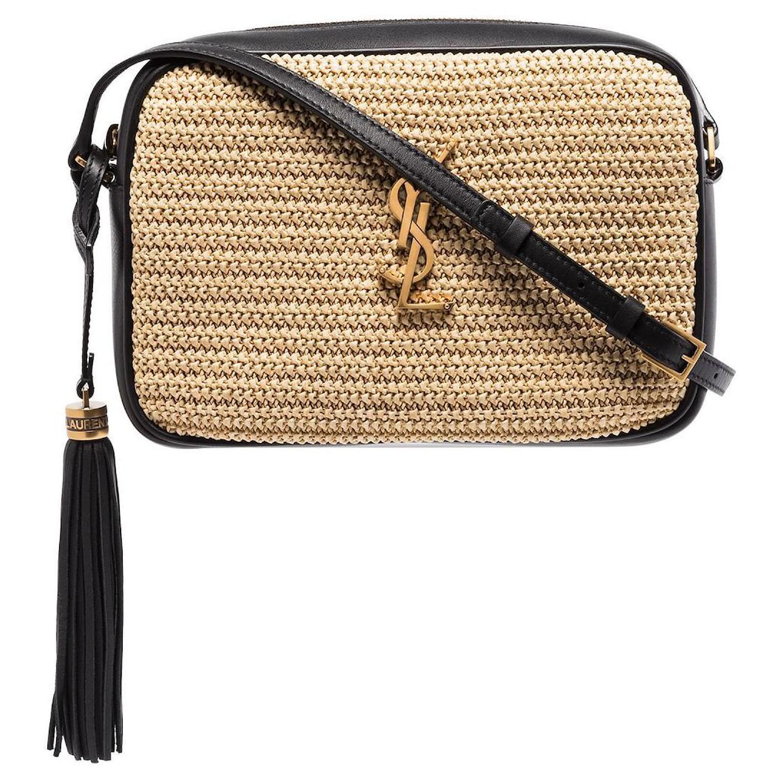 Saint Laurent Ysl Bo Mng Lou M Raffia Kathma ref.763534 - Joli Closet