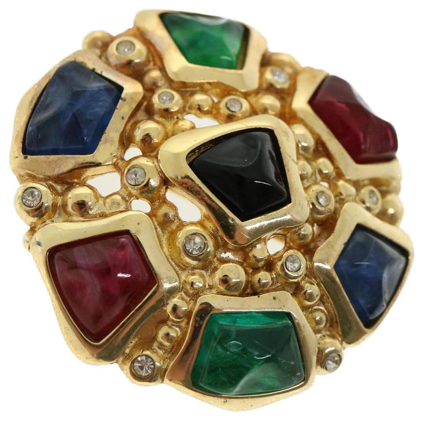 Christian Dior Broche métal Doré Auth am3561 ref.764398 - Joli Closet