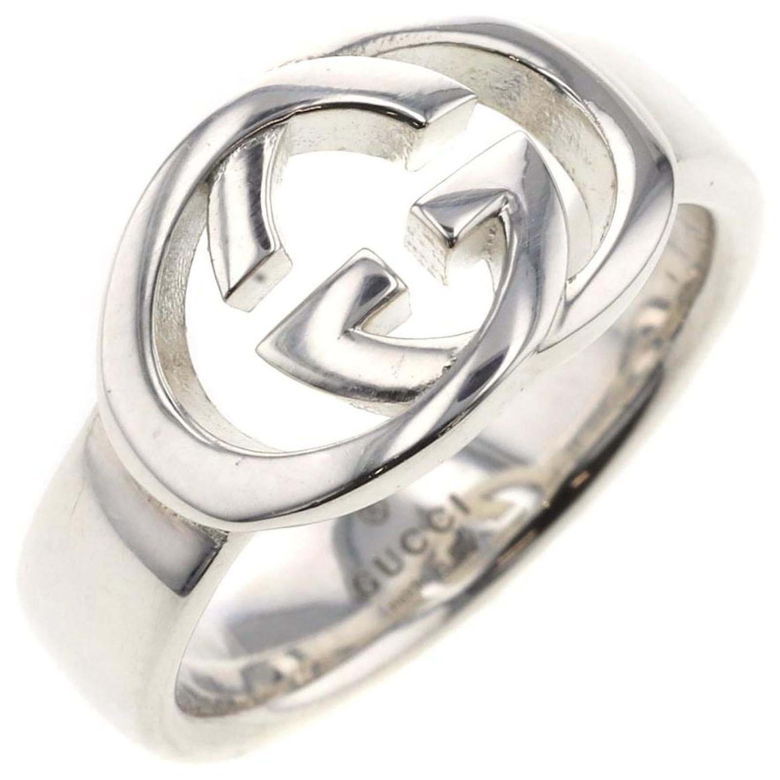 Gucci Interlocking G Ring Silvery ref.766066 - Joli Closet