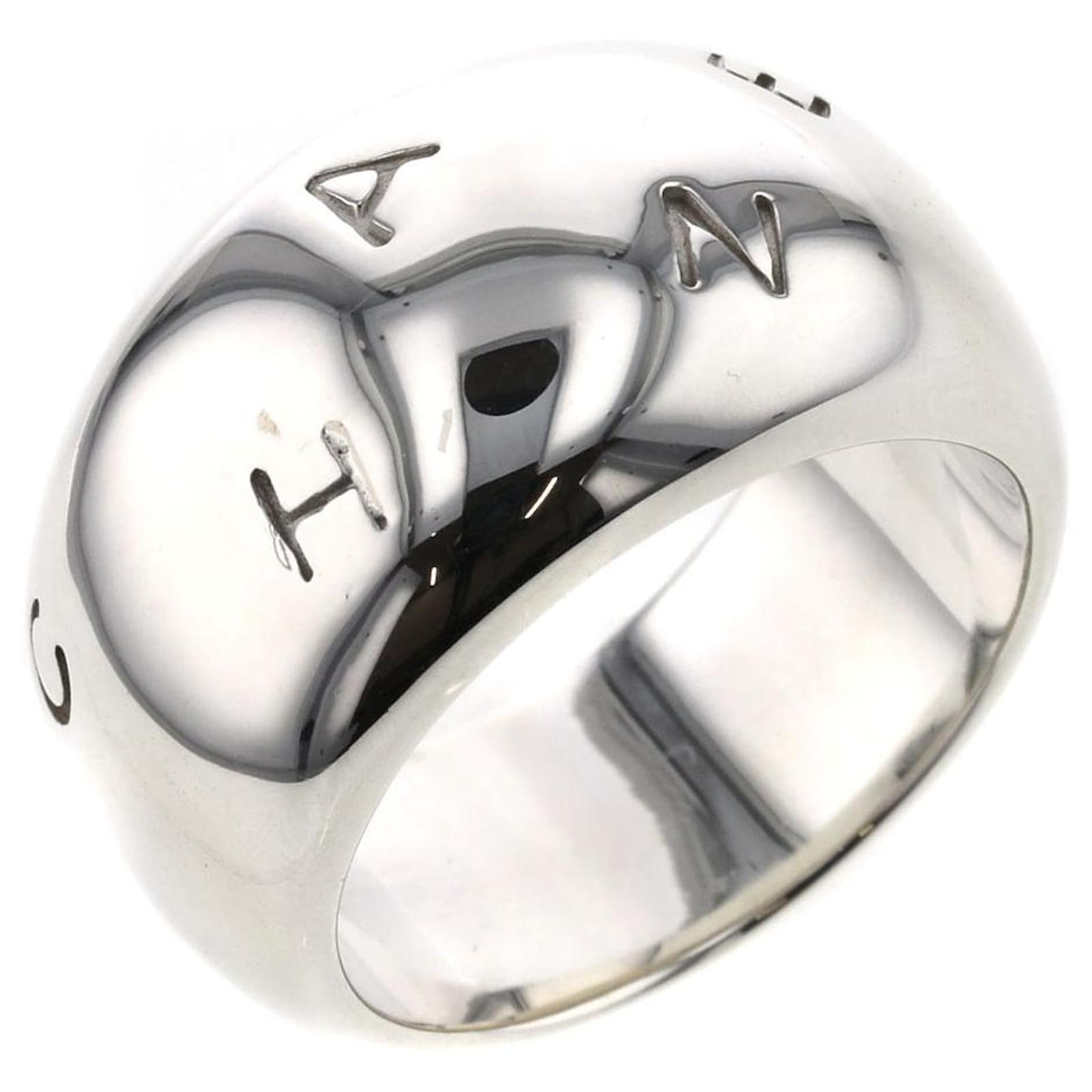 Chanel Bague logo bombée Argenté ref.766187 - Joli Closet