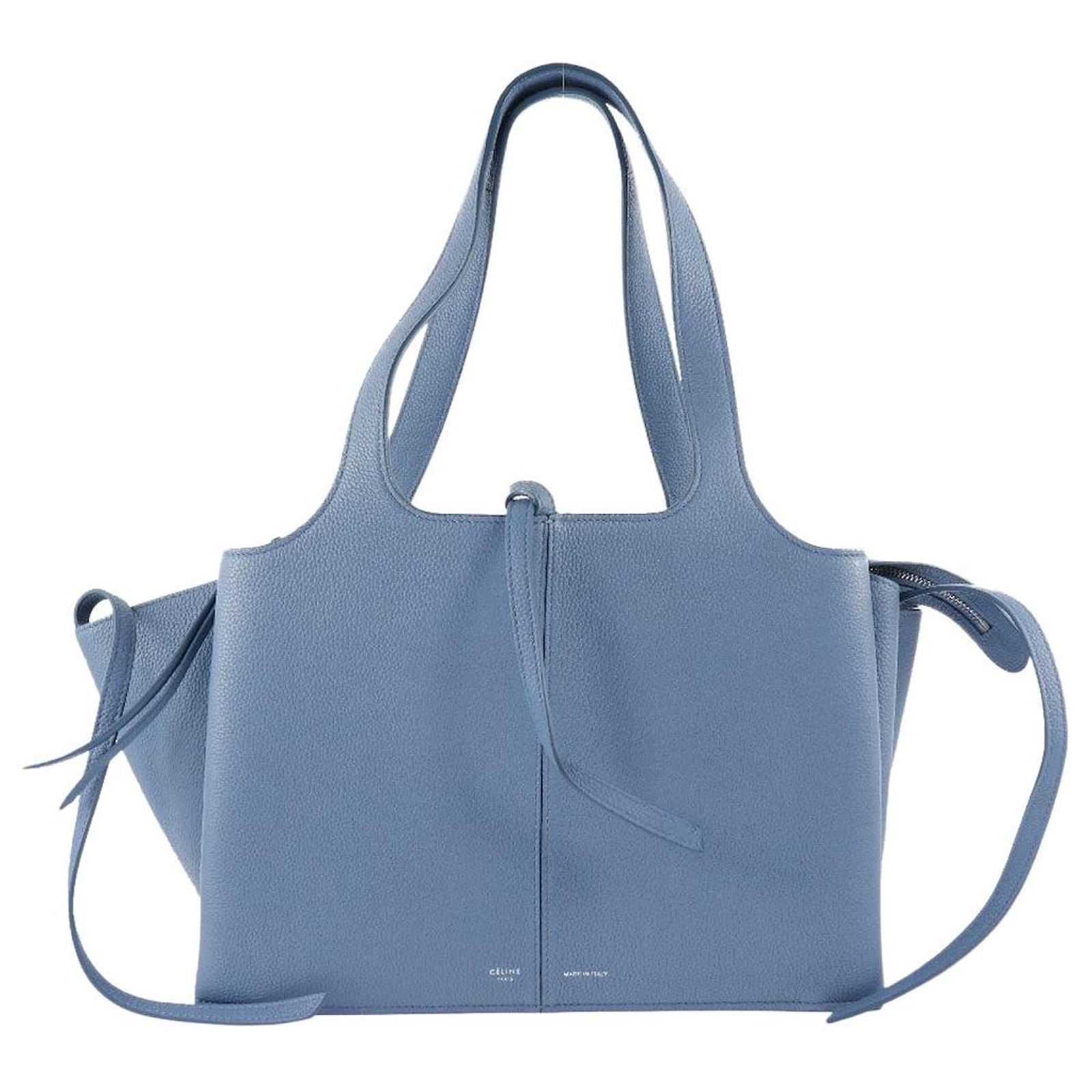 Céline Tri-Fold Blue Pony-style calfskin ref.767109 - Joli Closet