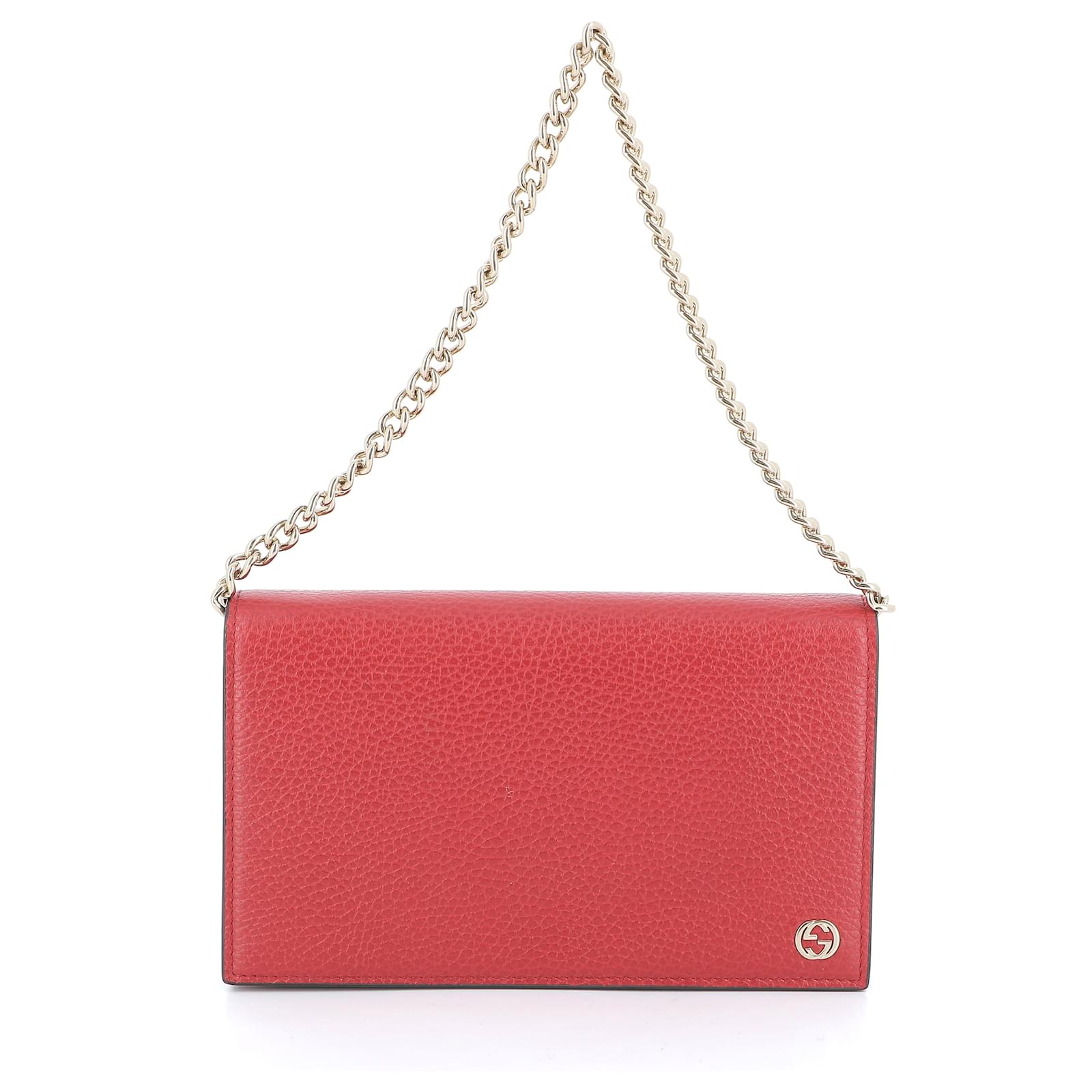 gucci Red Leather ref.767155 - Joli Closet