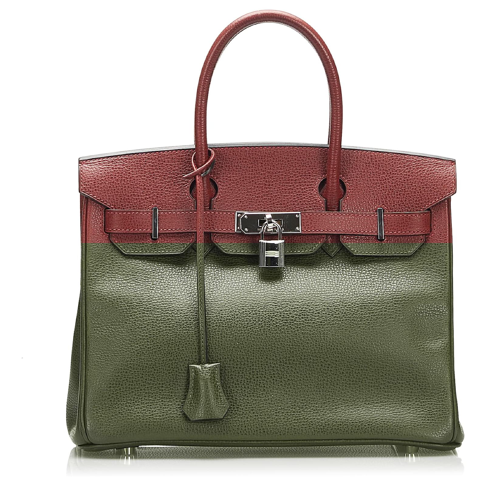 Hermès Hermes Red Birkin 30 Leather Pony-style calfskin ref.767351 ...