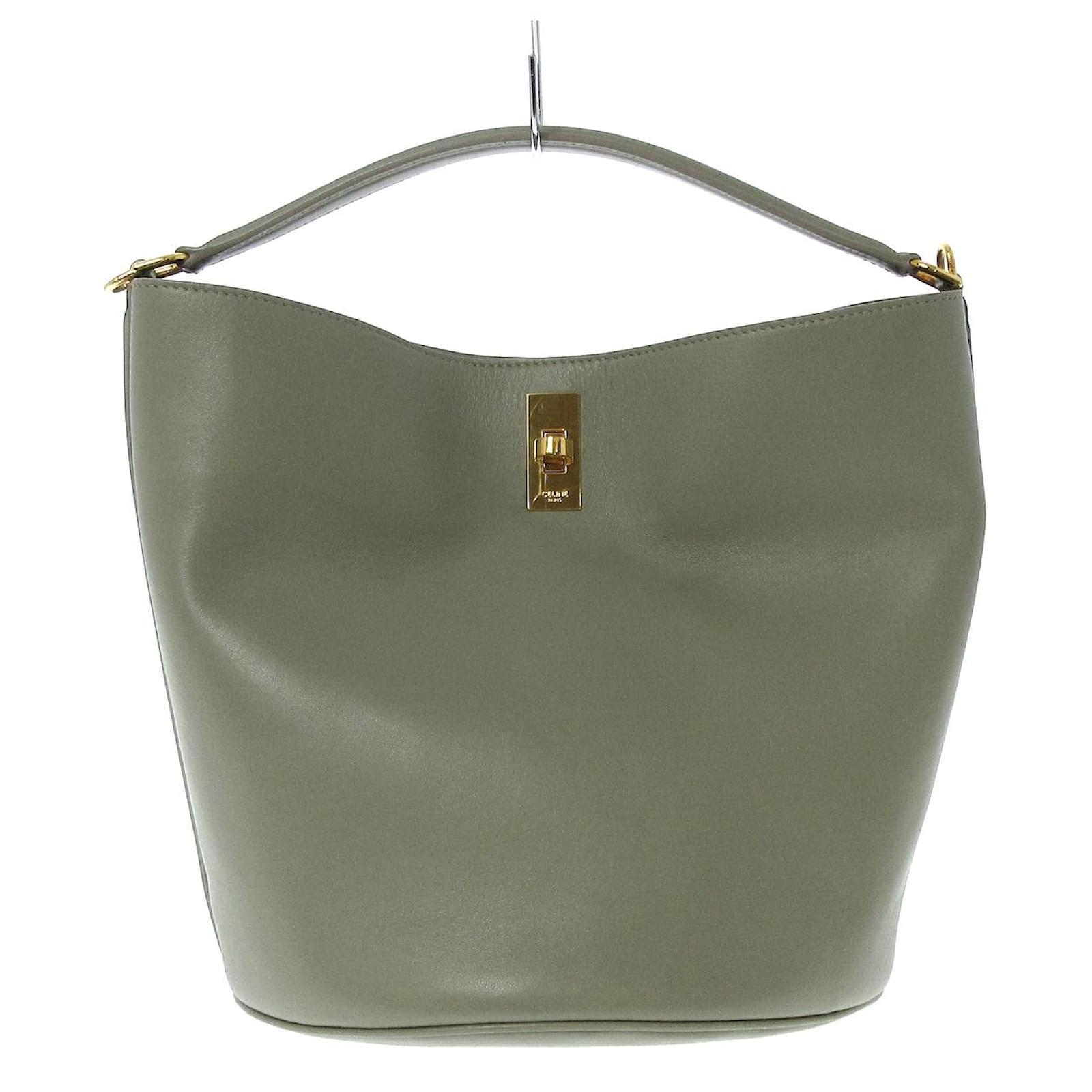 Céline Seau Khaki Pony-style calfskin ref.767759 - Joli Closet