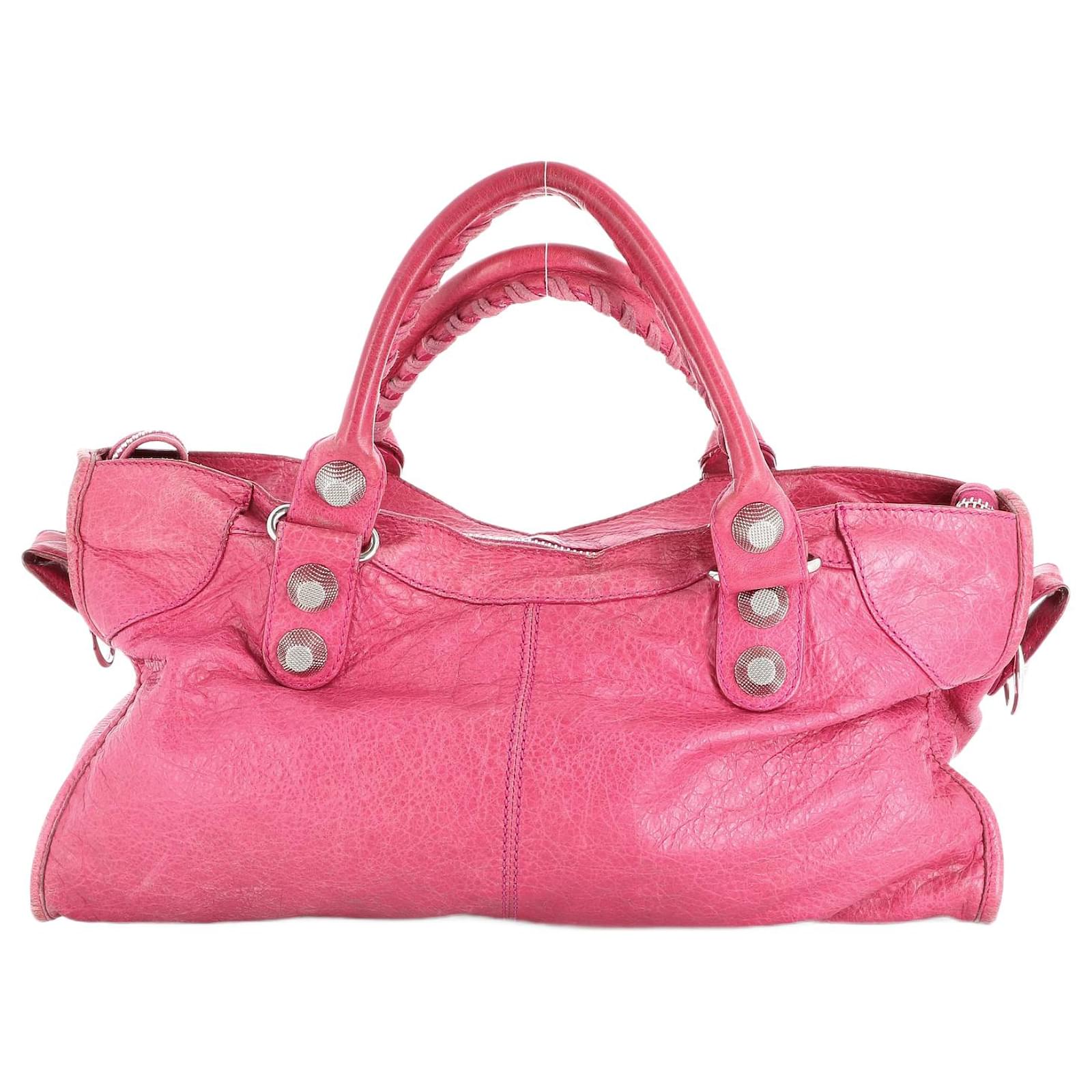 Balenciaga city Fuschia Leather ref.768481 - Joli Closet