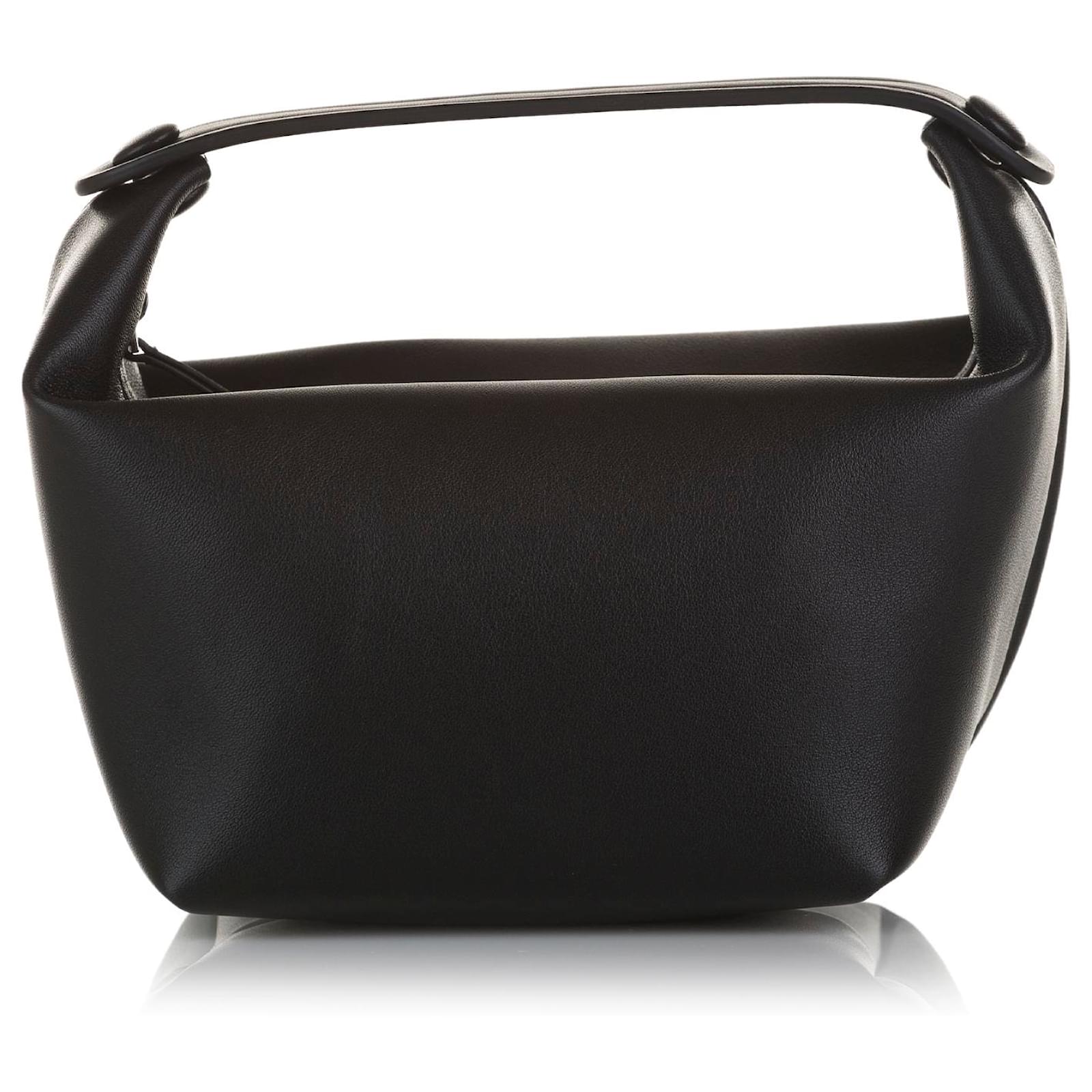 The Row Sac à poignée noir Les Bains Cuir Veau façon poulain ref.768757 ...