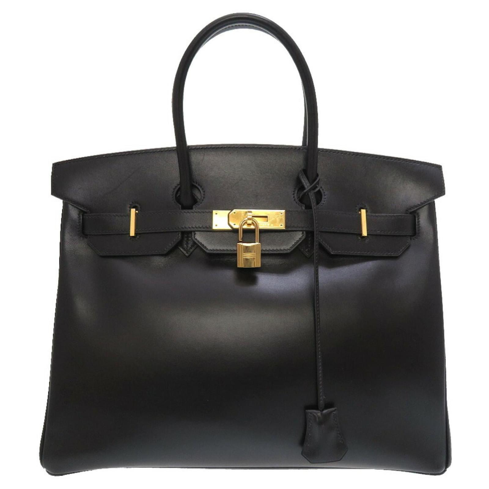 Hermès HERMES BIRKIN 35 Black Leather ref.768864 - Joli Closet