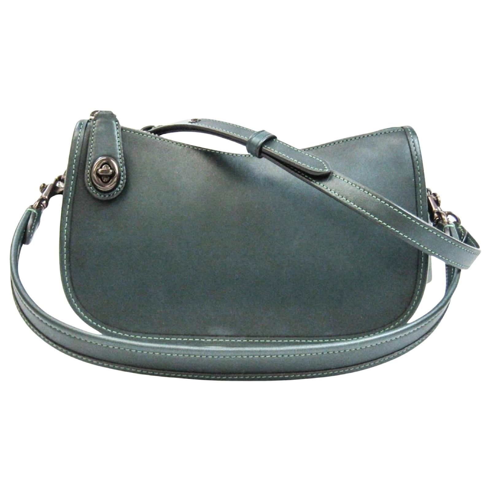 Coach Green Leather ref.769295 - Joli Closet