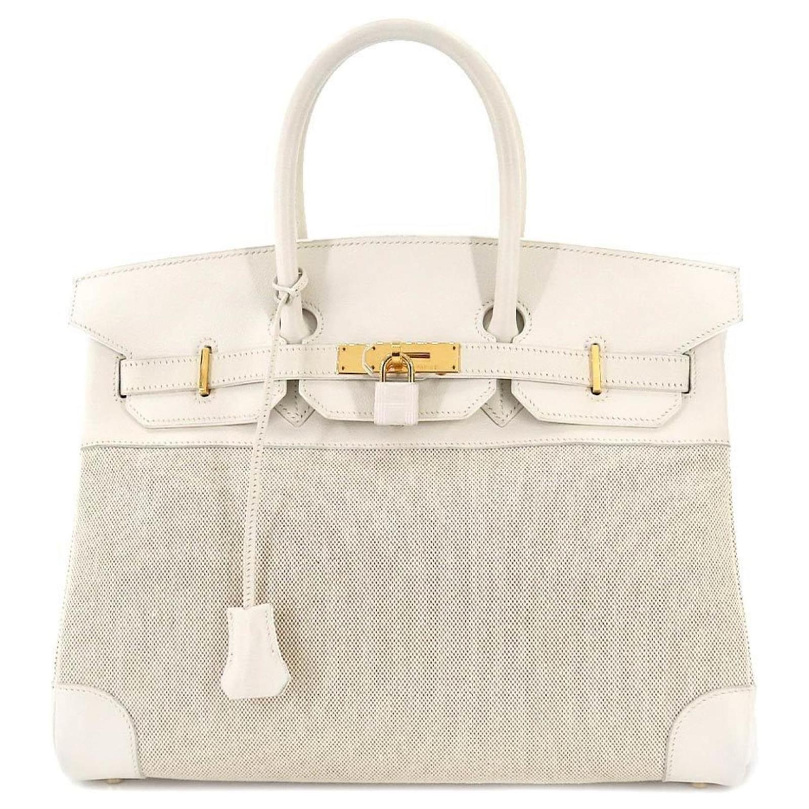 Hermès Birkin 35 Beige Cloth ref.769561 - Joli Closet