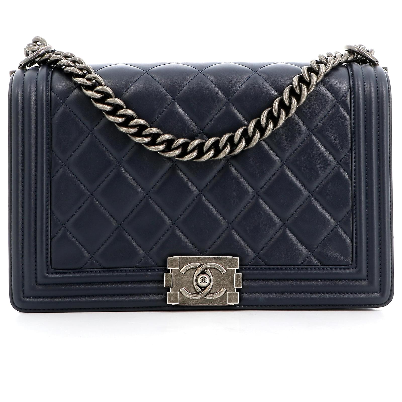 Chanel Boy Blue Leather ref.769700 - Joli Closet