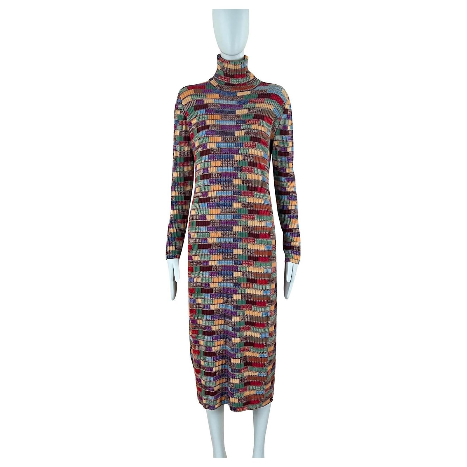 Chanel Paris / HAMBURG Runway Dress Multiple colors Cashmere ref.769803 ...