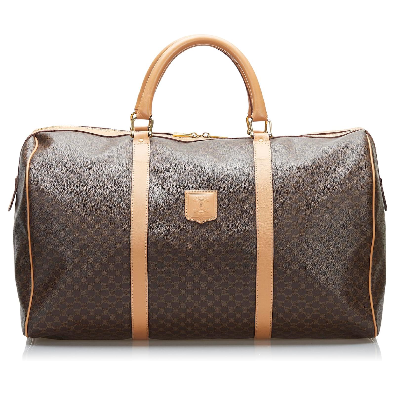 Céline Celine Brown Macadam Travel Bag Cloth Cloth ref.771618 - Joli Closet