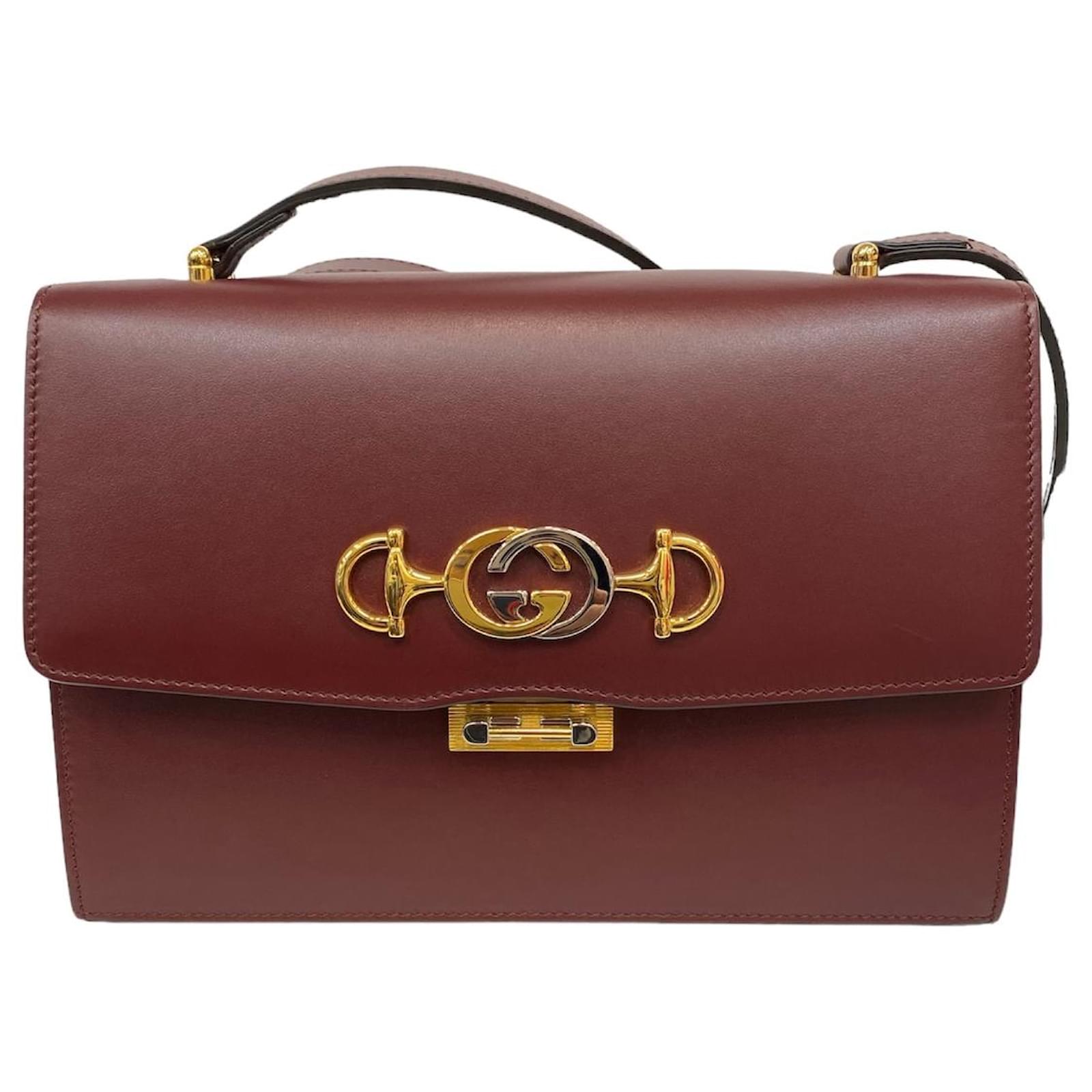 Gucci Handbags Dark red Lambskin ref.771845 - Joli Closet