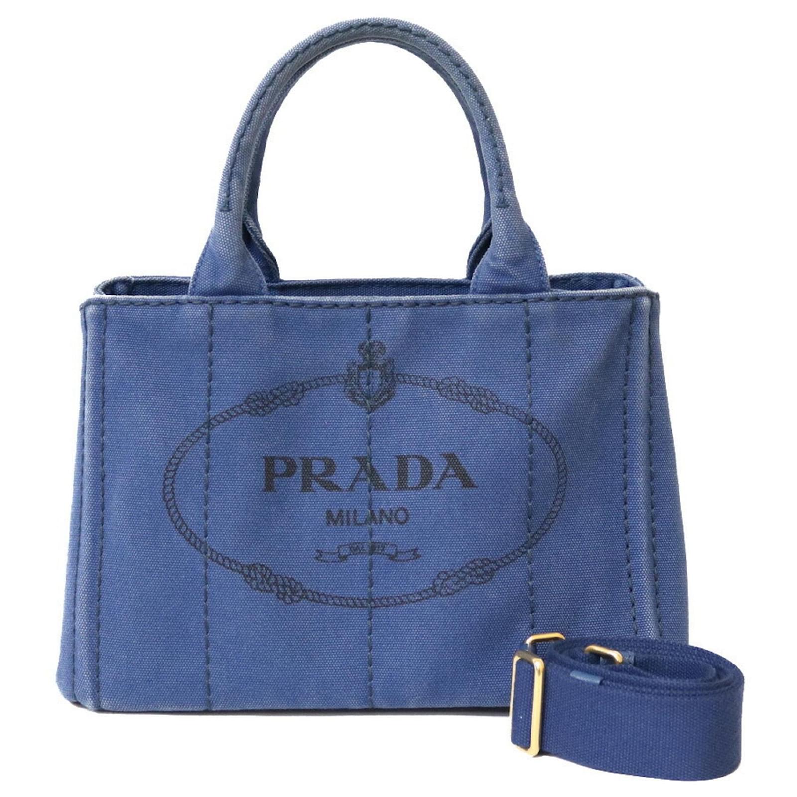 Prada Canapa Blue Cloth ref.773113 - Joli Closet