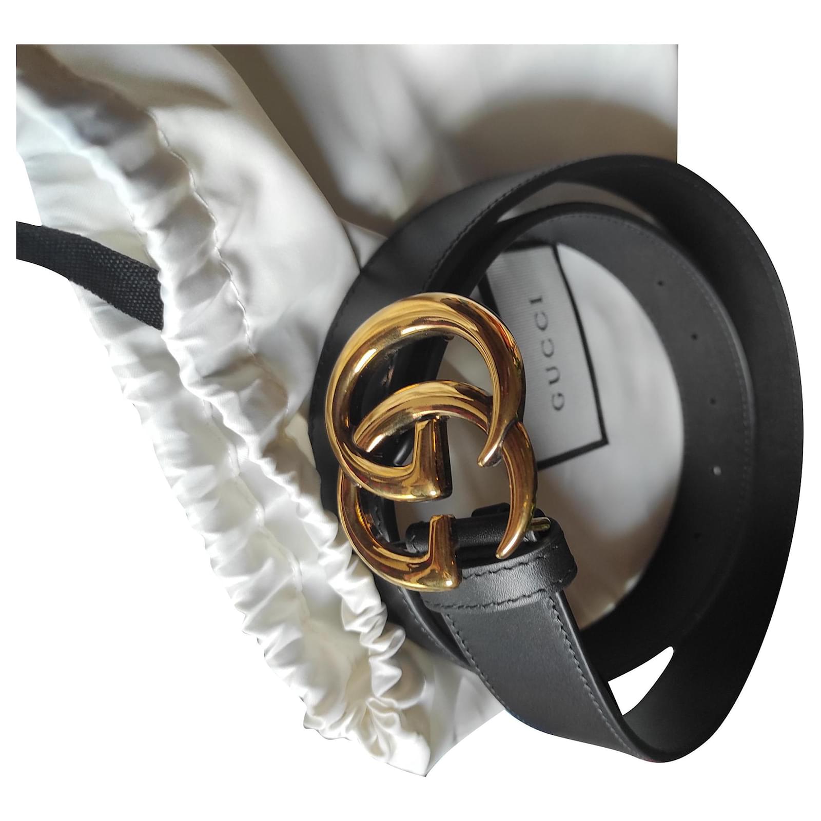 Gucci lined G Black Leather ref.771509 - Joli Closet