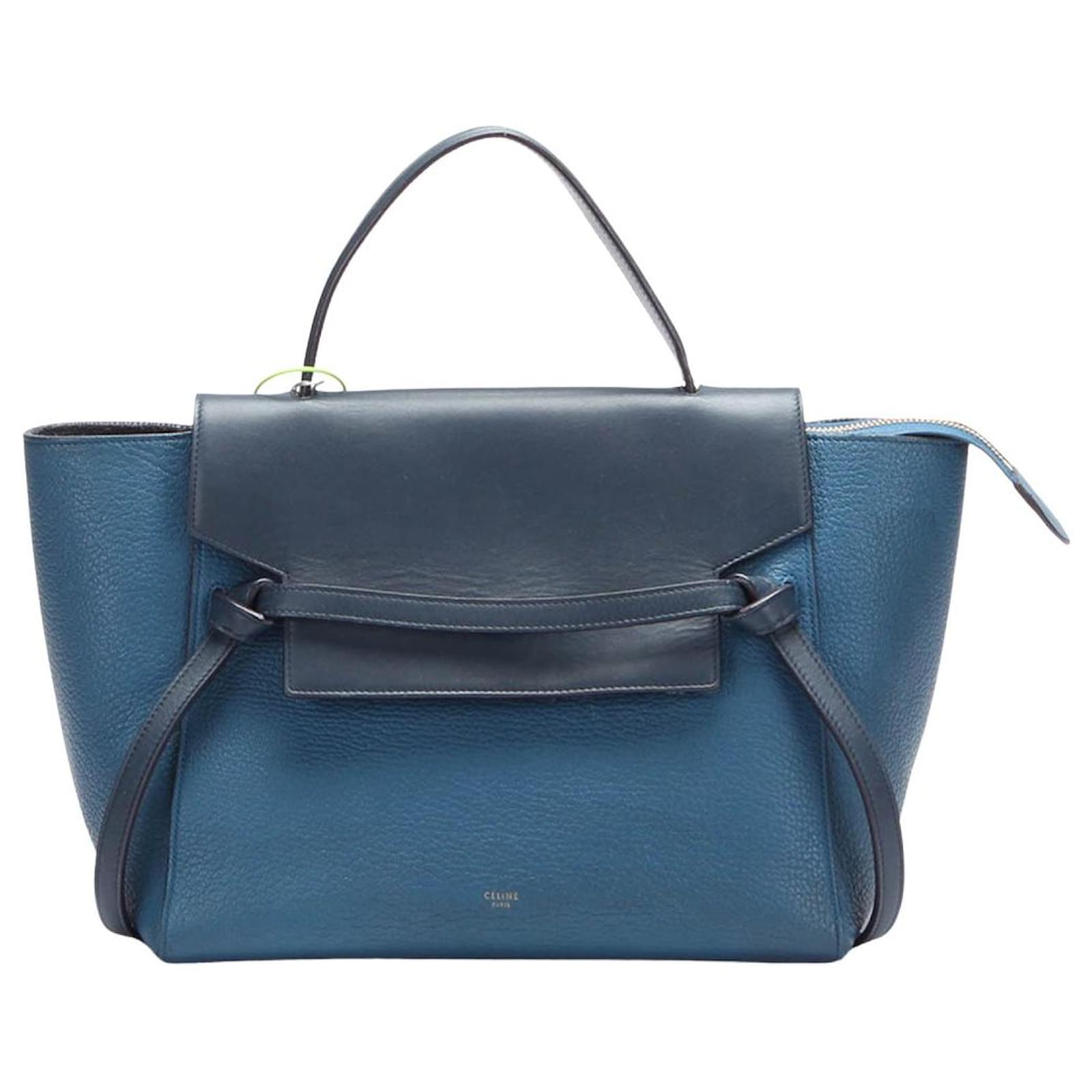 Céline Celine Belt Blue Pony-style calfskin ref.774066 - Joli Closet