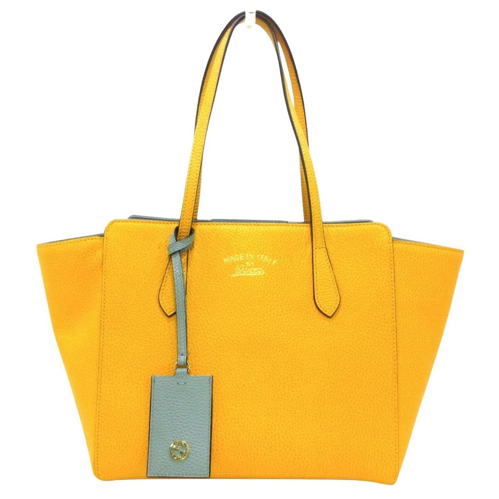 Gucci Swing Yellow Leather ref.775188 - Joli Closet