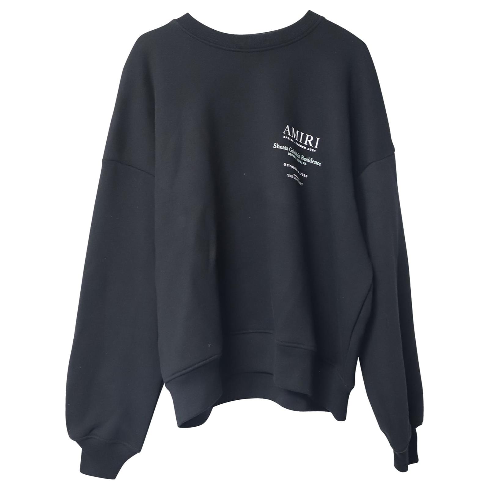 Amiri Printemps 2021 Sweat Col Rond en Coton Noir ref.776820 - Joli Closet