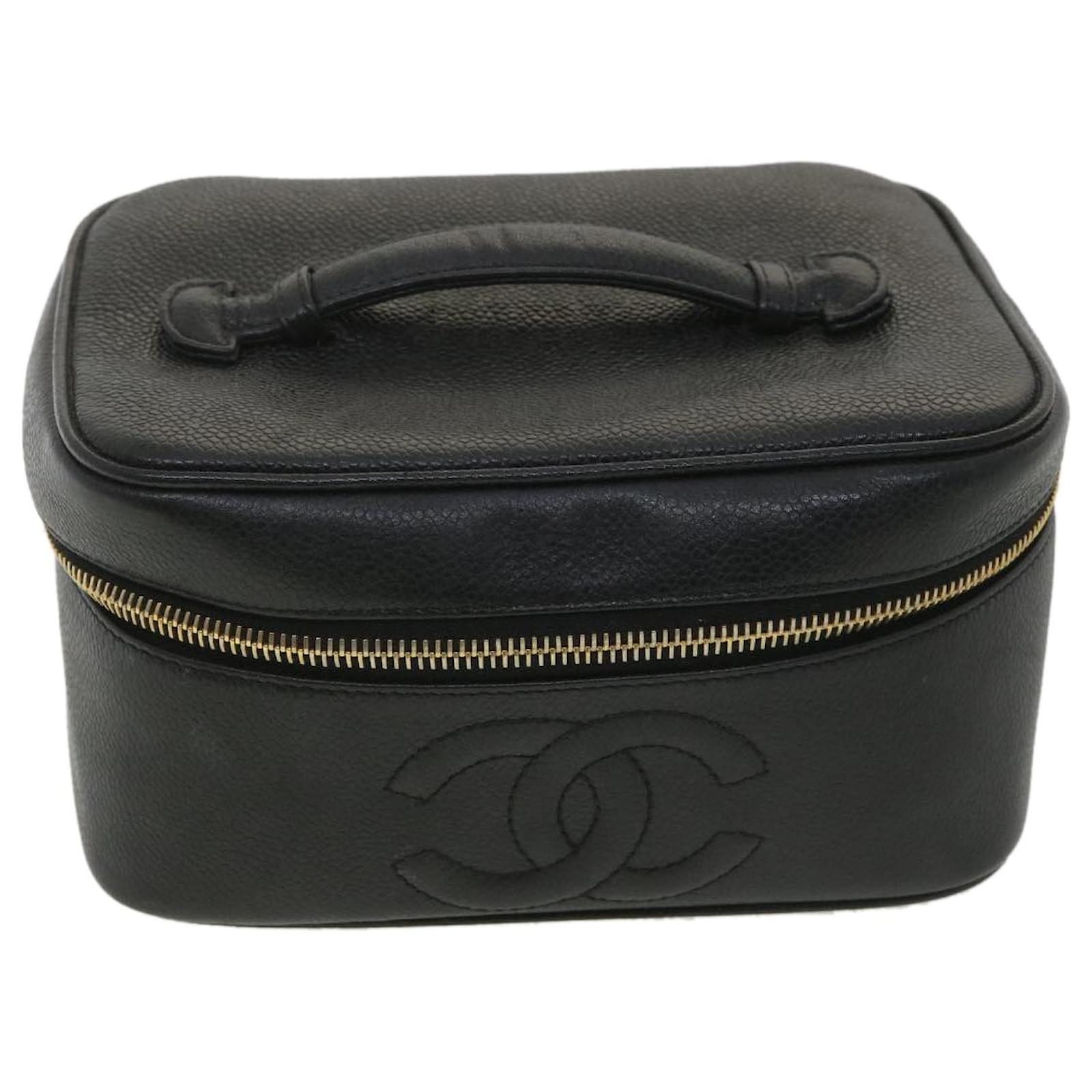 Chanel Vanity Black Leather ref.777189 - Joli Closet