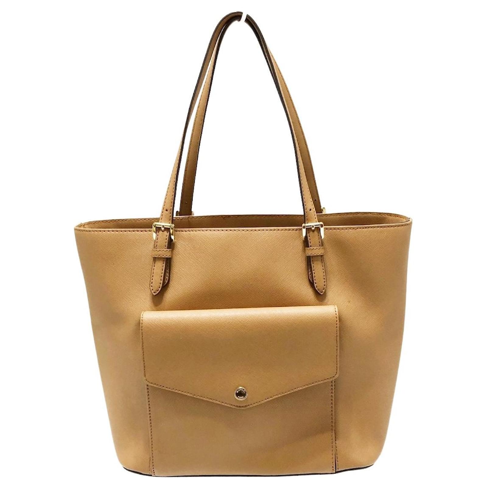 Michael Kors Jet Set Brown Leather ref.778500 - Joli Closet