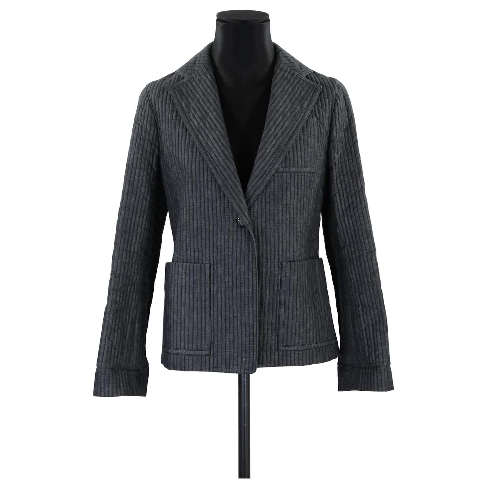 Louis Vuitton jacket 40 Grey Cotton ref.779095 - Joli Closet