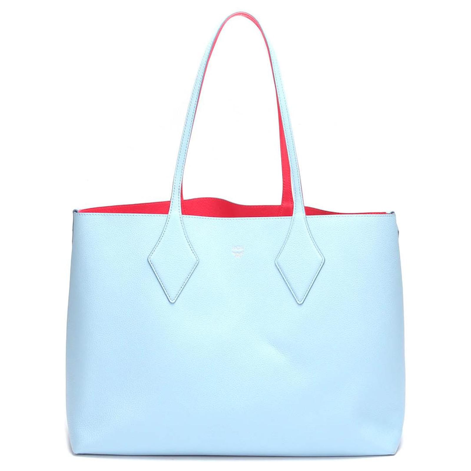 MCM Light blue Leather ref.779418 - Joli Closet