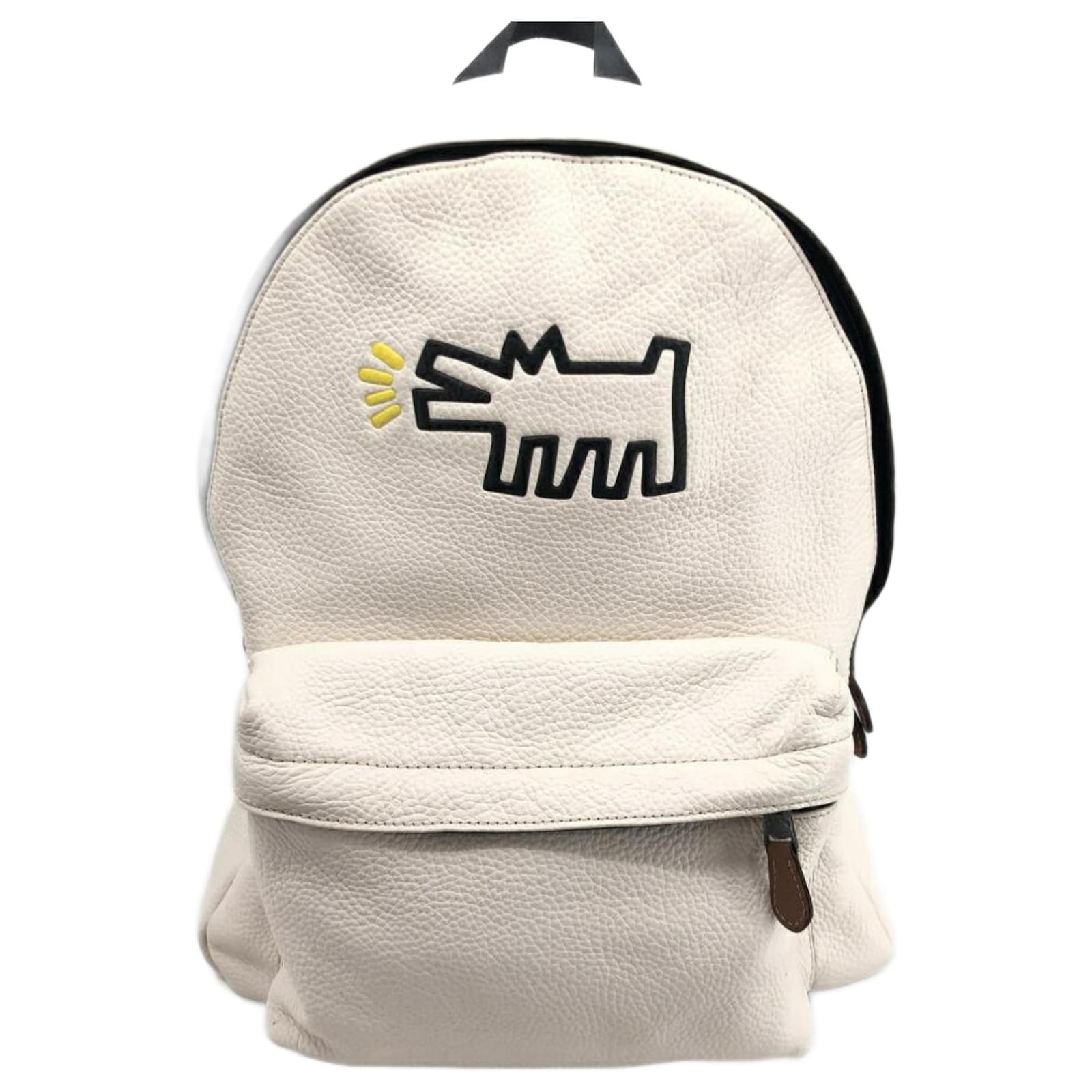 Coach White Leather ref.781473 - Joli Closet