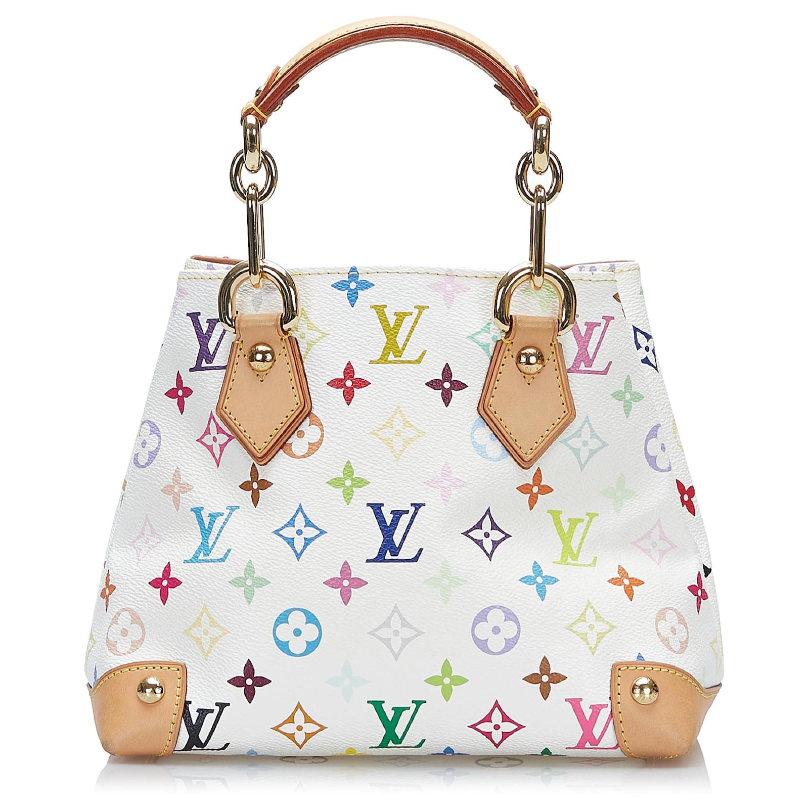 Louis Vuitton White Monogram Multicolore Audra Toile Blanc ref.781983 ...