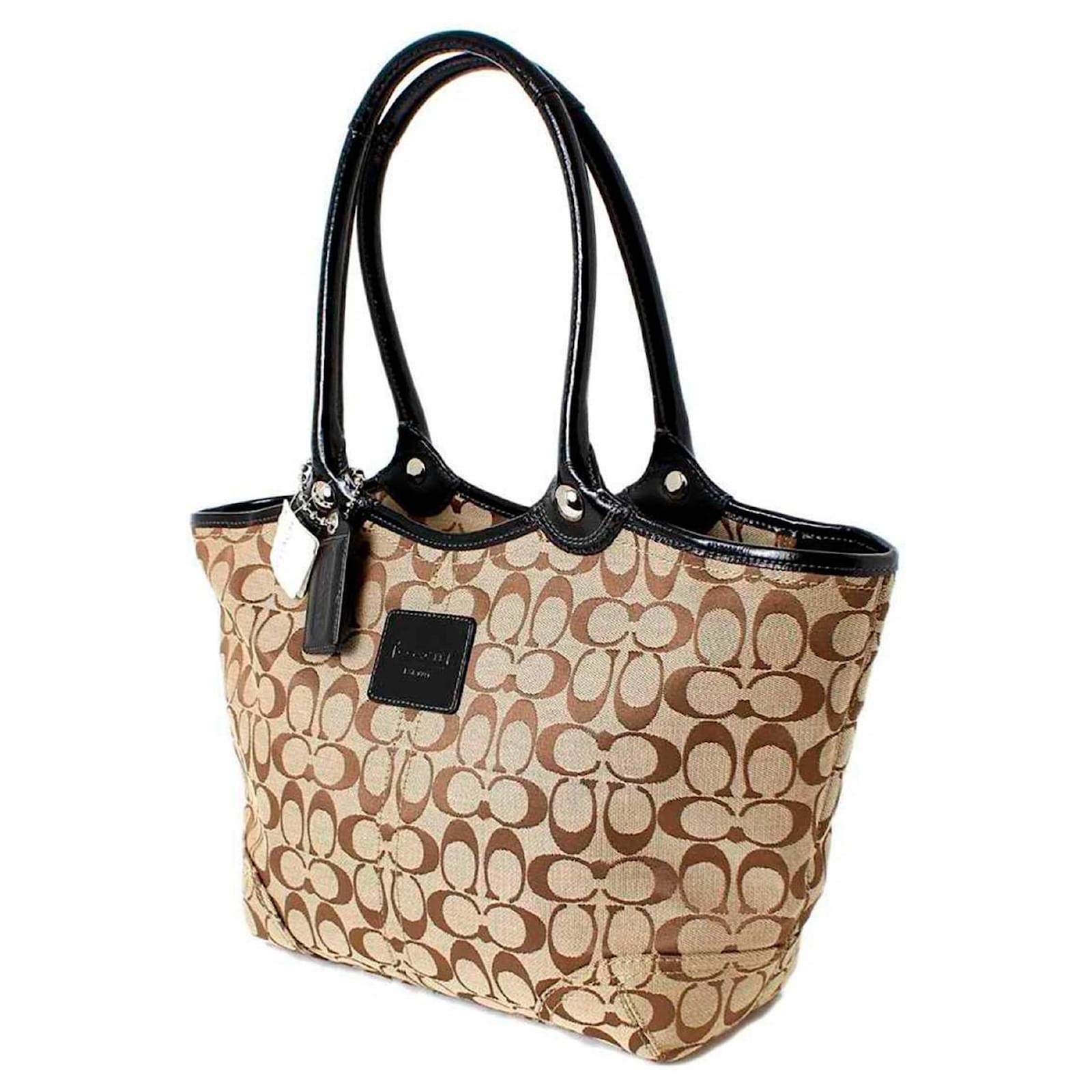 Coach Signature Beige Cloth ref.782593 - Joli Closet