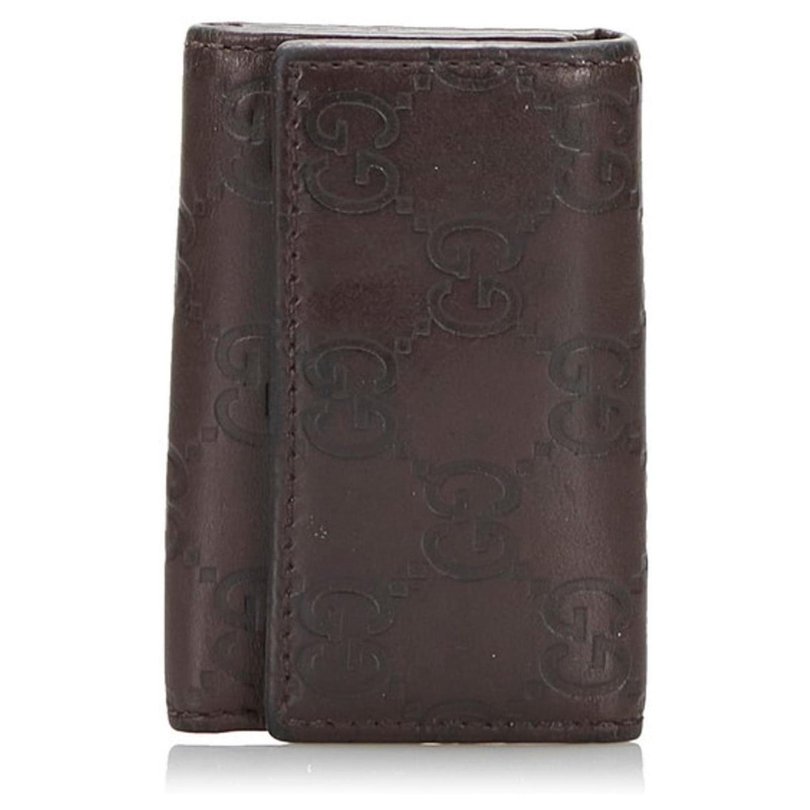 Gucci Key case Brown Leather ref.783412 - Joli Closet