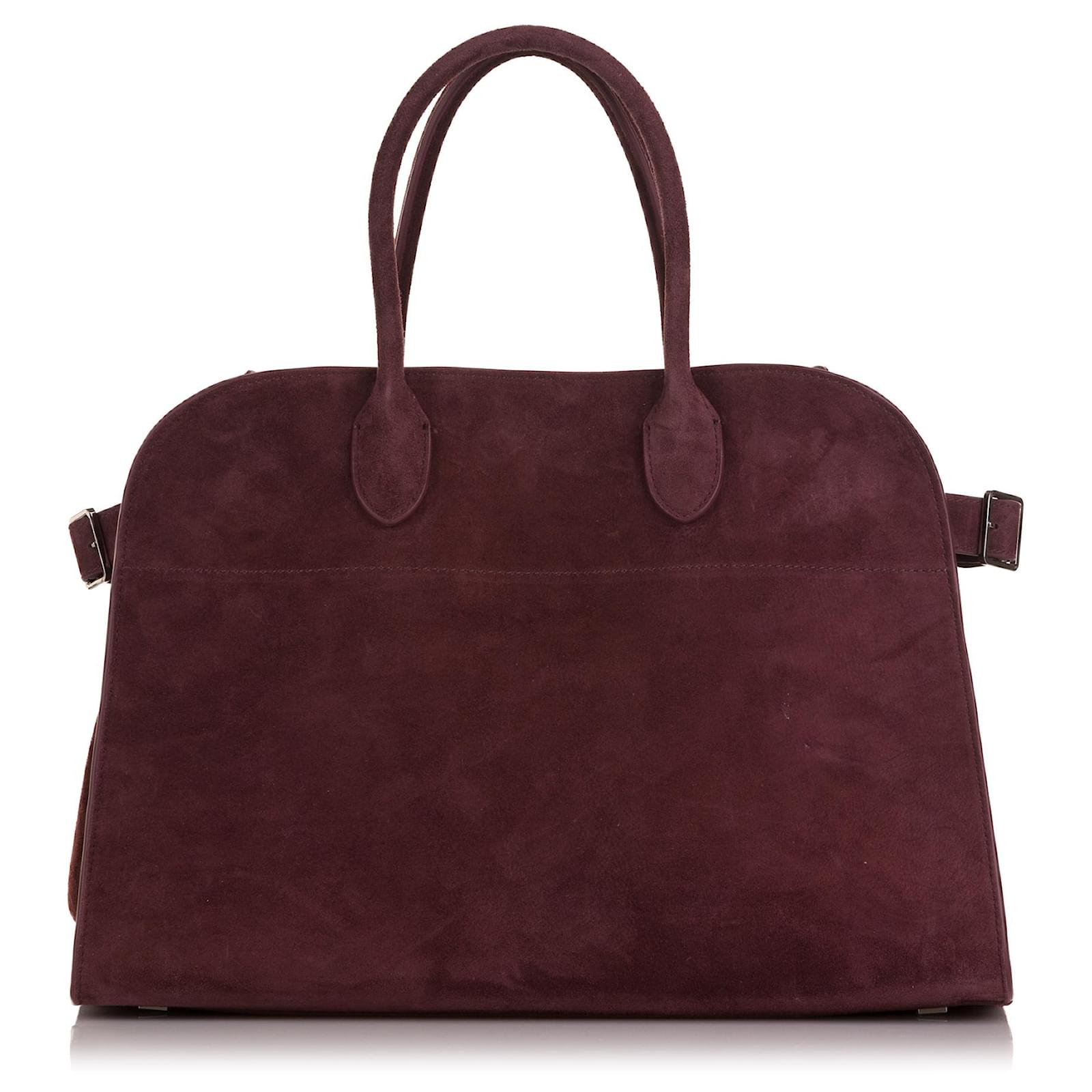The Row Red Margaux 15 Suede Leather ref.783641 - Joli Closet