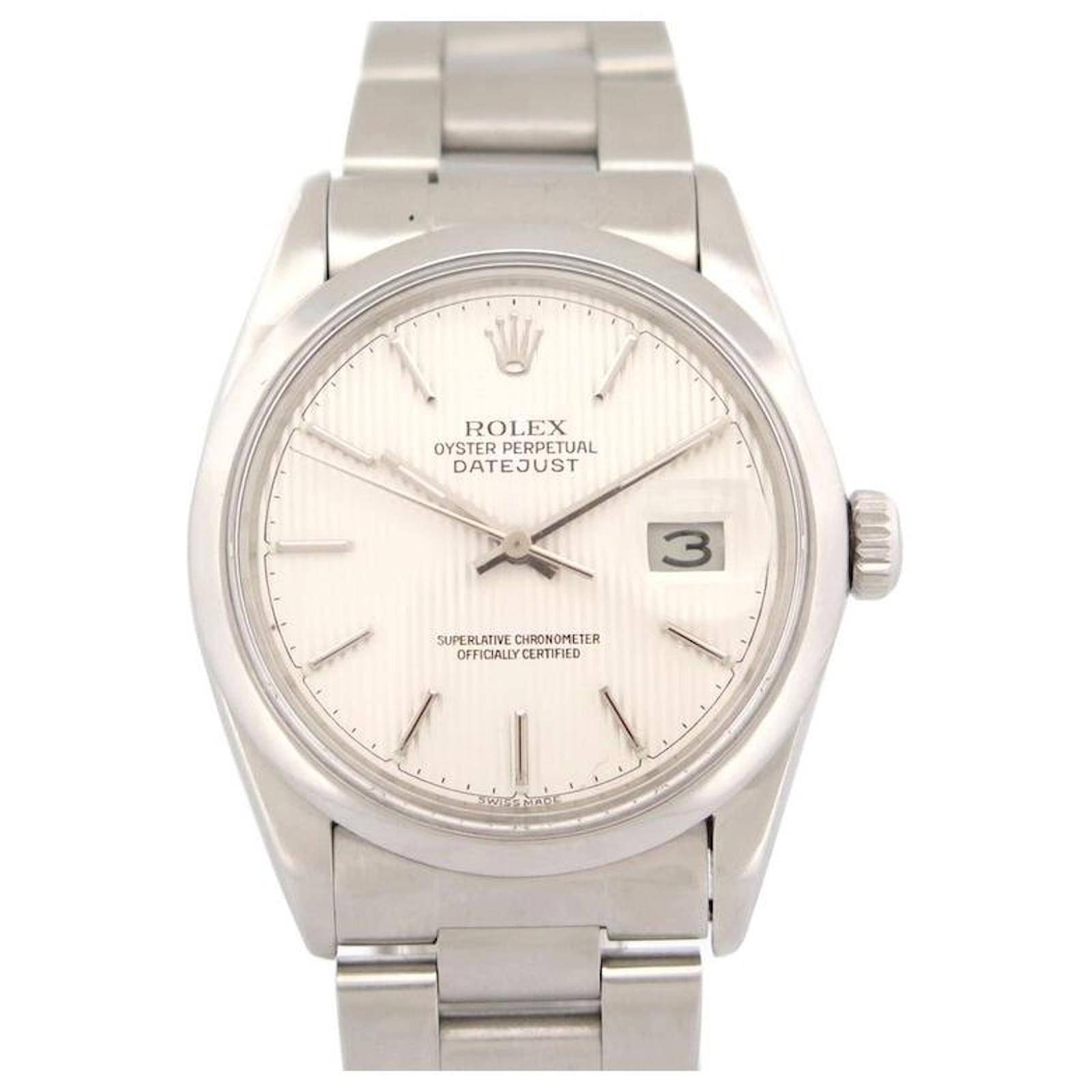 Rolex watch 16000 Oyster Perpetual Datejust 36 MM STEEL AUTOMATIC WATCH ...