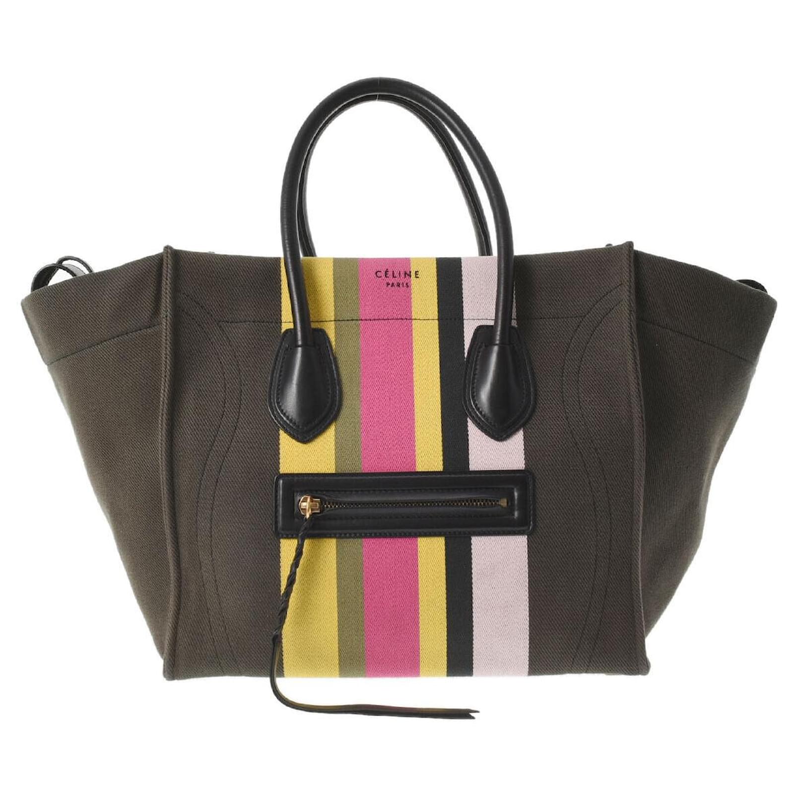 Céline Luggage Green Cloth ref.785023 - Joli Closet