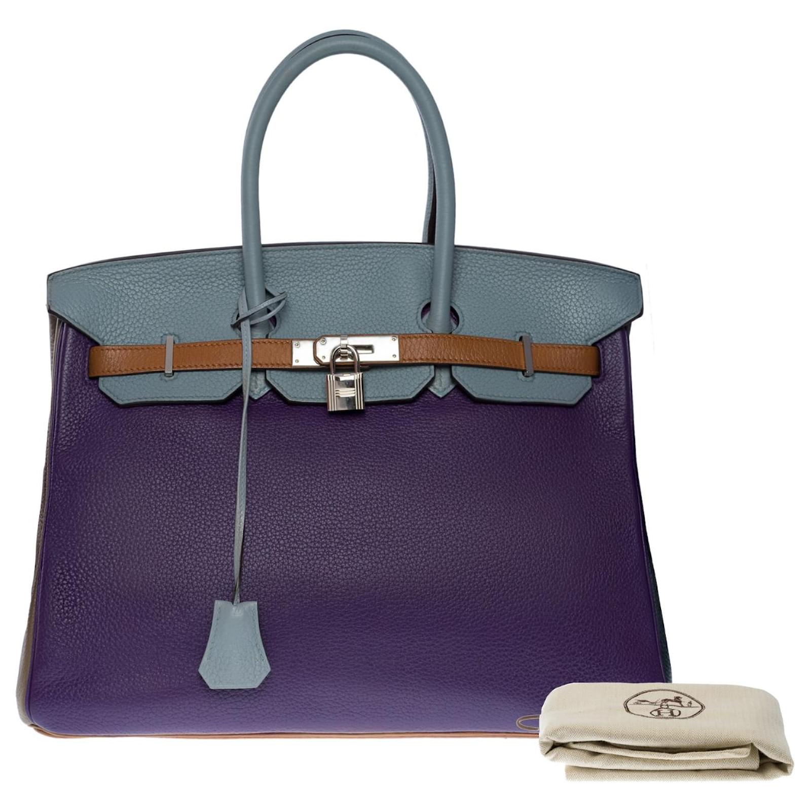 Splendid Hermès Birkin handbag 35 cm limited edition "Arlequin" in ...