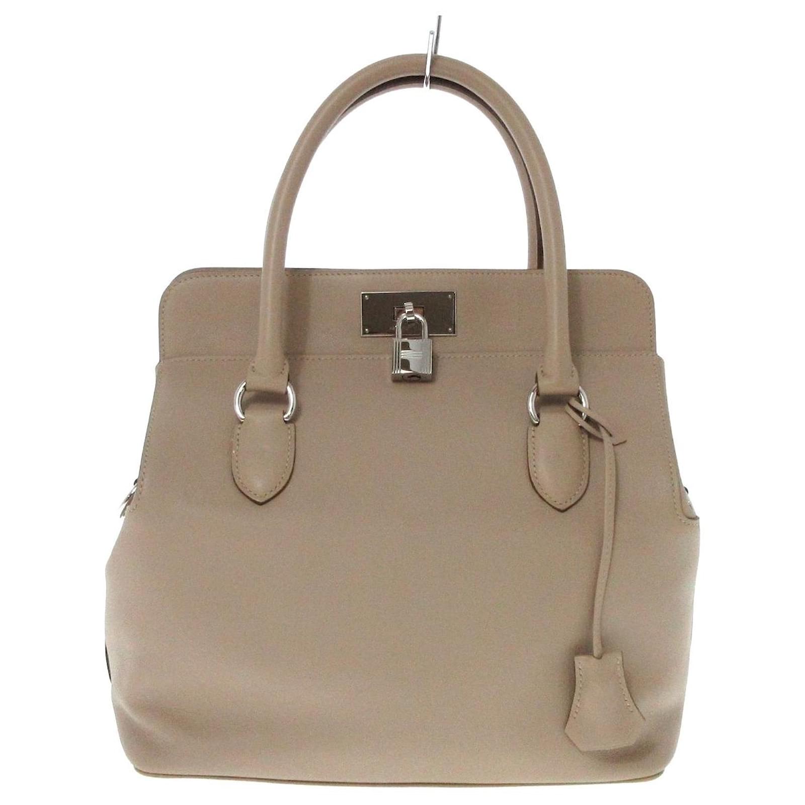 Hermès Hermes Toolbox Beige Leder ref.786341 - Joli Closet