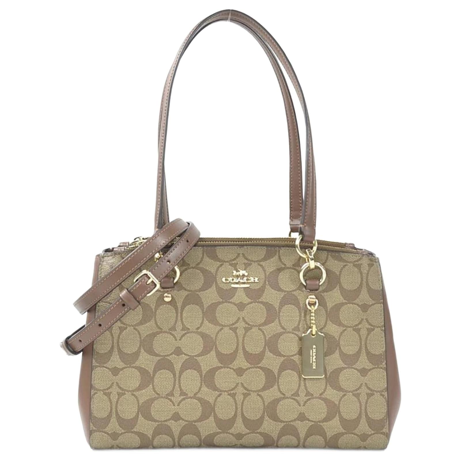 Coach Signature Brown Cloth ref.786573 - Joli Closet