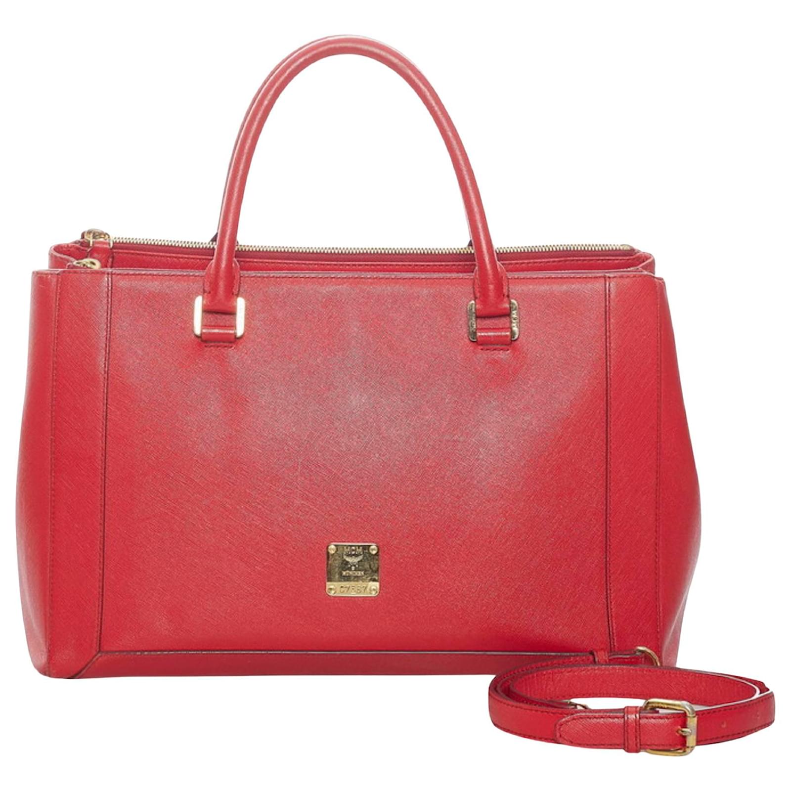 MCM Nuovo Red Leather ref.786614 - Joli Closet