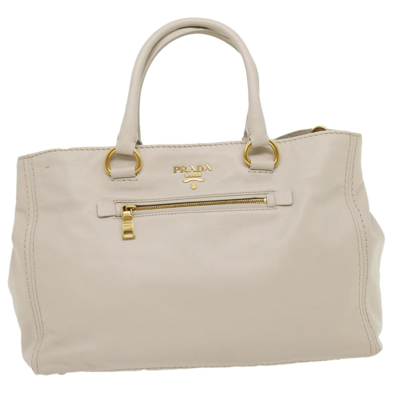 Prada White Leather ref.787303 - Joli Closet