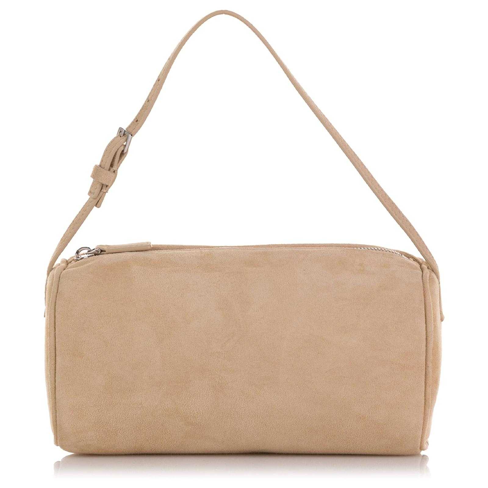 The Row Brown Suede 90s Handbag Beige Leather ref.788154 - Joli Closet